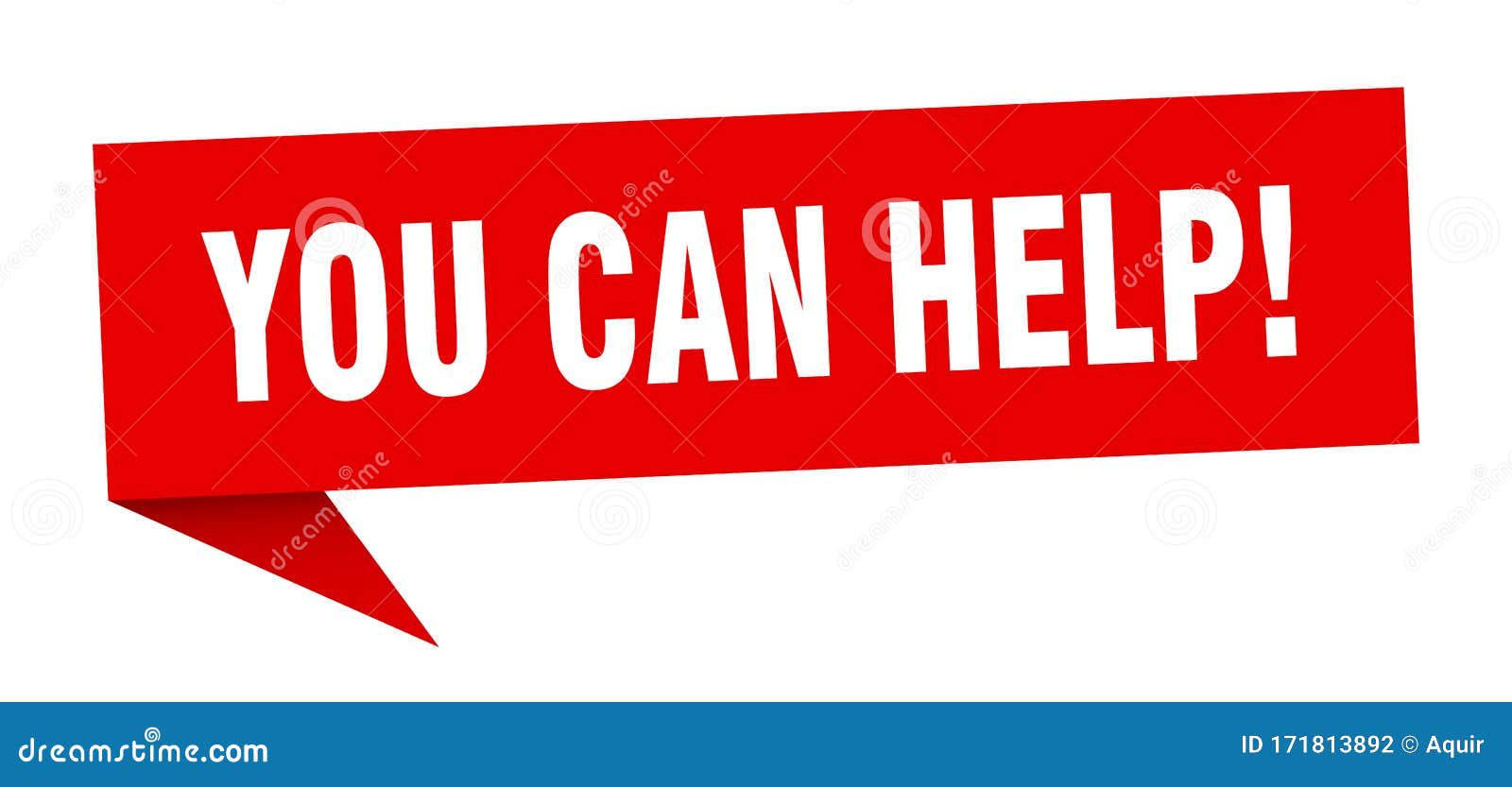 You Can Help Speech Bubble. You Can Help Ribbon Sign Stock Vector ...
