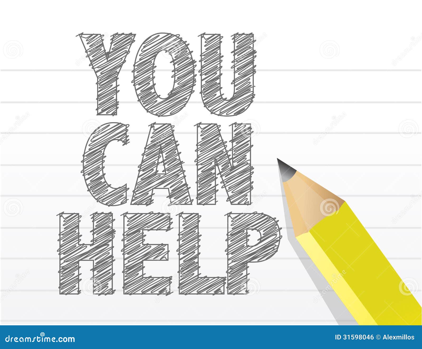 You Can Help Text Sign Illustration Design Stock Illustration ...