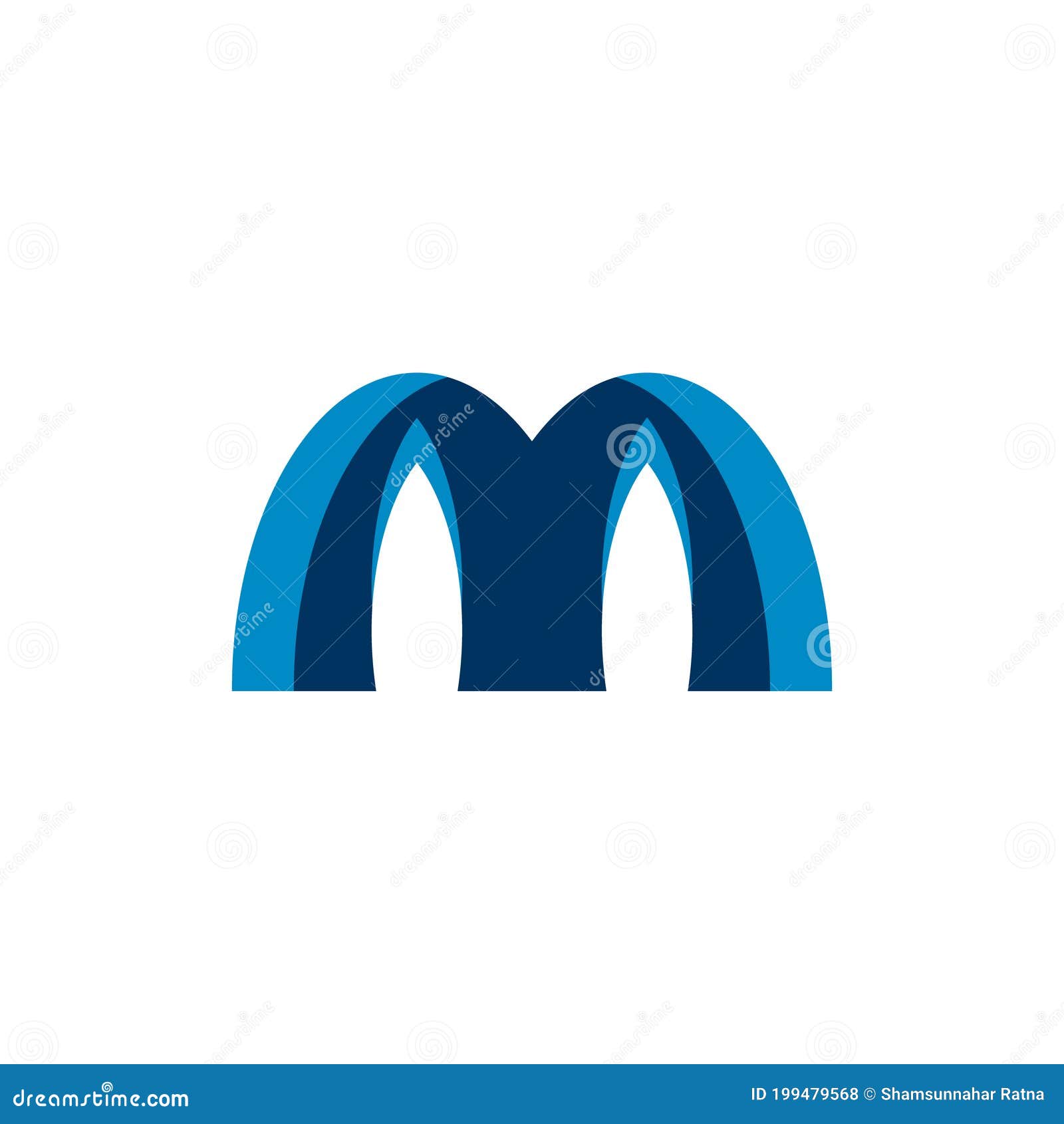 Alphabet M or Three M Type Logo Stock Vector - Illustration of concept ...