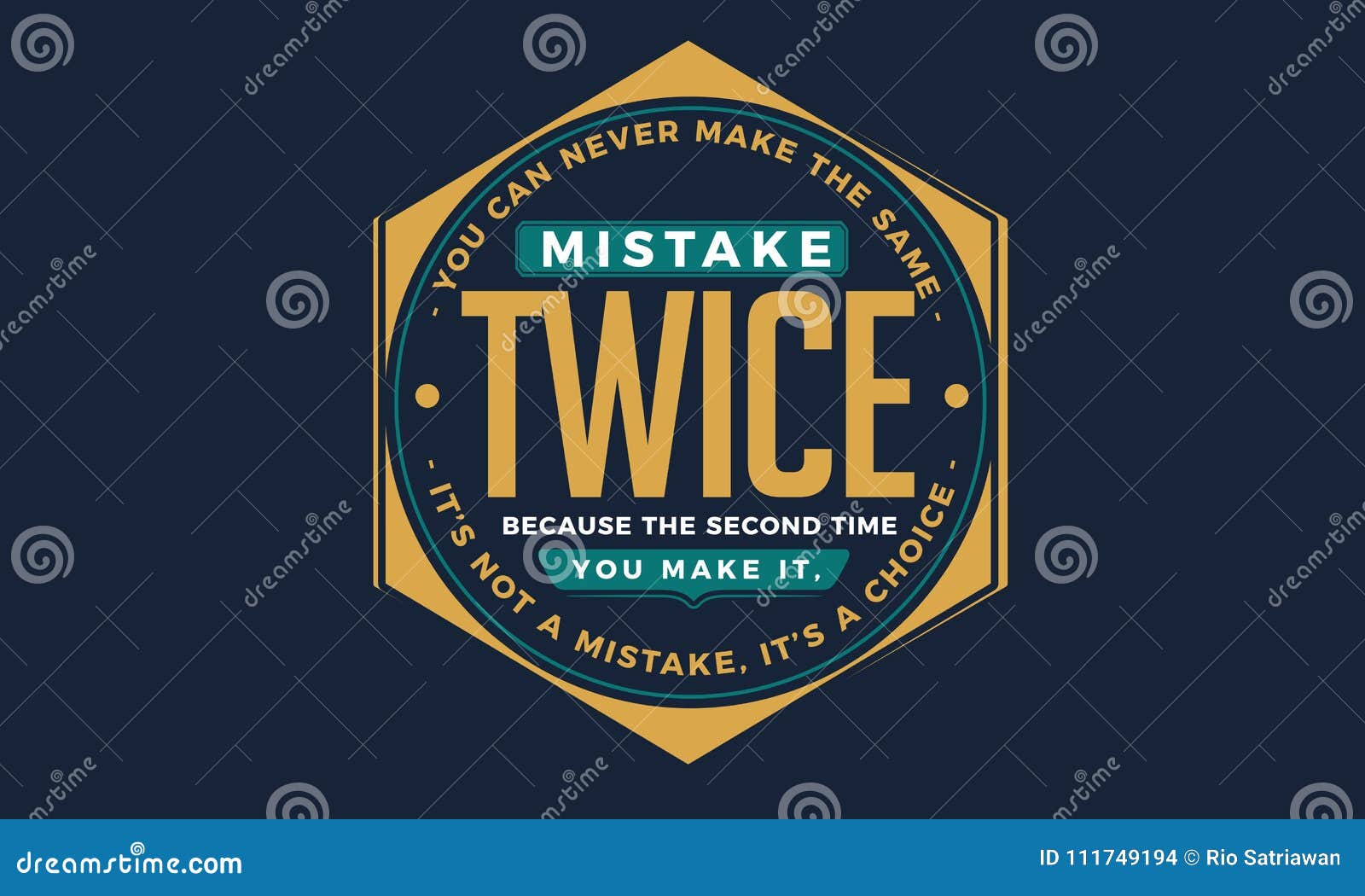 You Can Never Make the Same Mistake Twice Stock Vector - Illustration ... You Can Never Make the Same Mistake Twice Stock Vector - Illustration ...