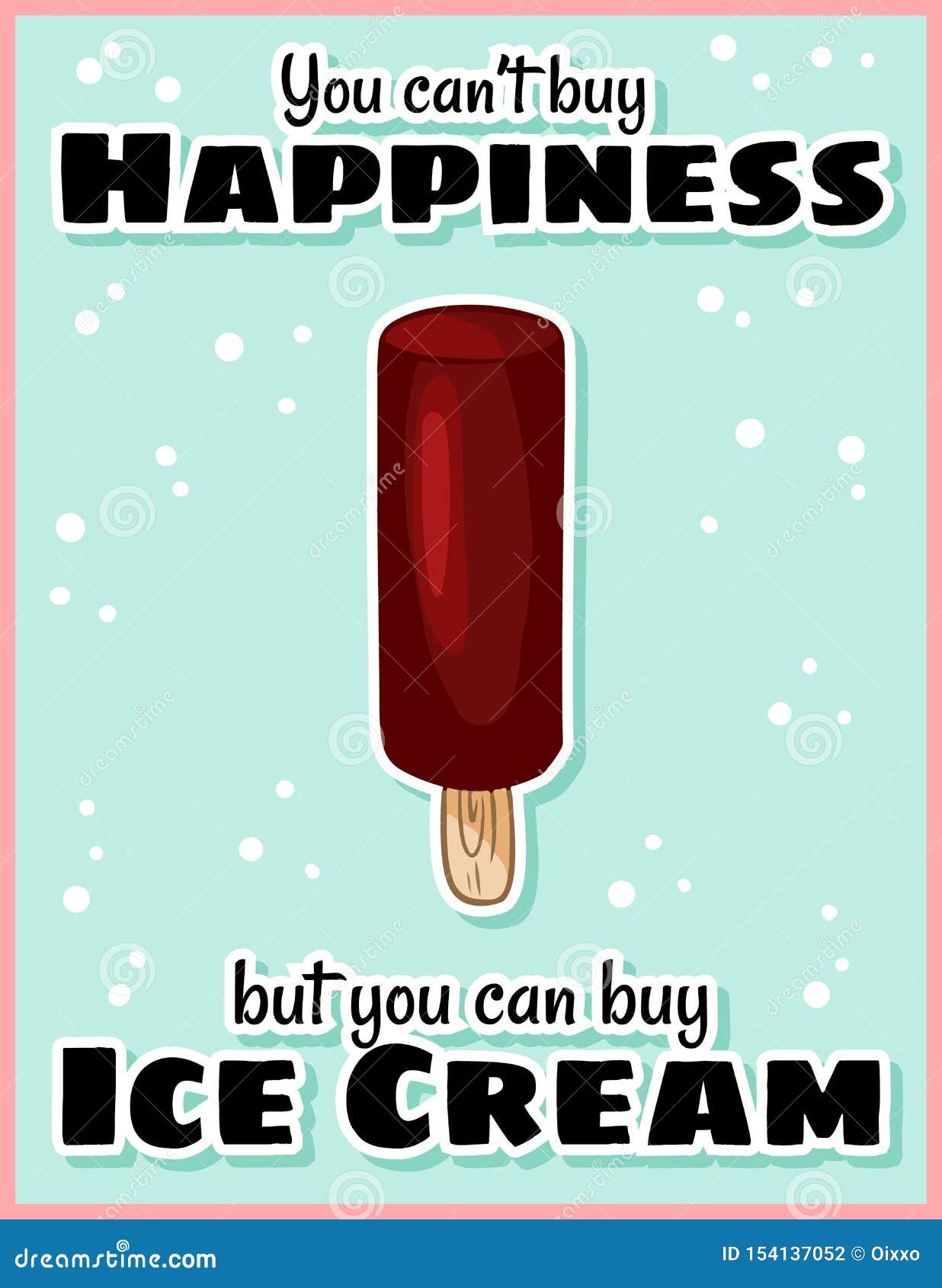 You Can`t Buy Happiness but You Can Buy Ice Cream Cute Cartoon Postcard ... You Can`t Buy Happiness but You Can Buy Ice Cream Cute Cartoon Postcard ...