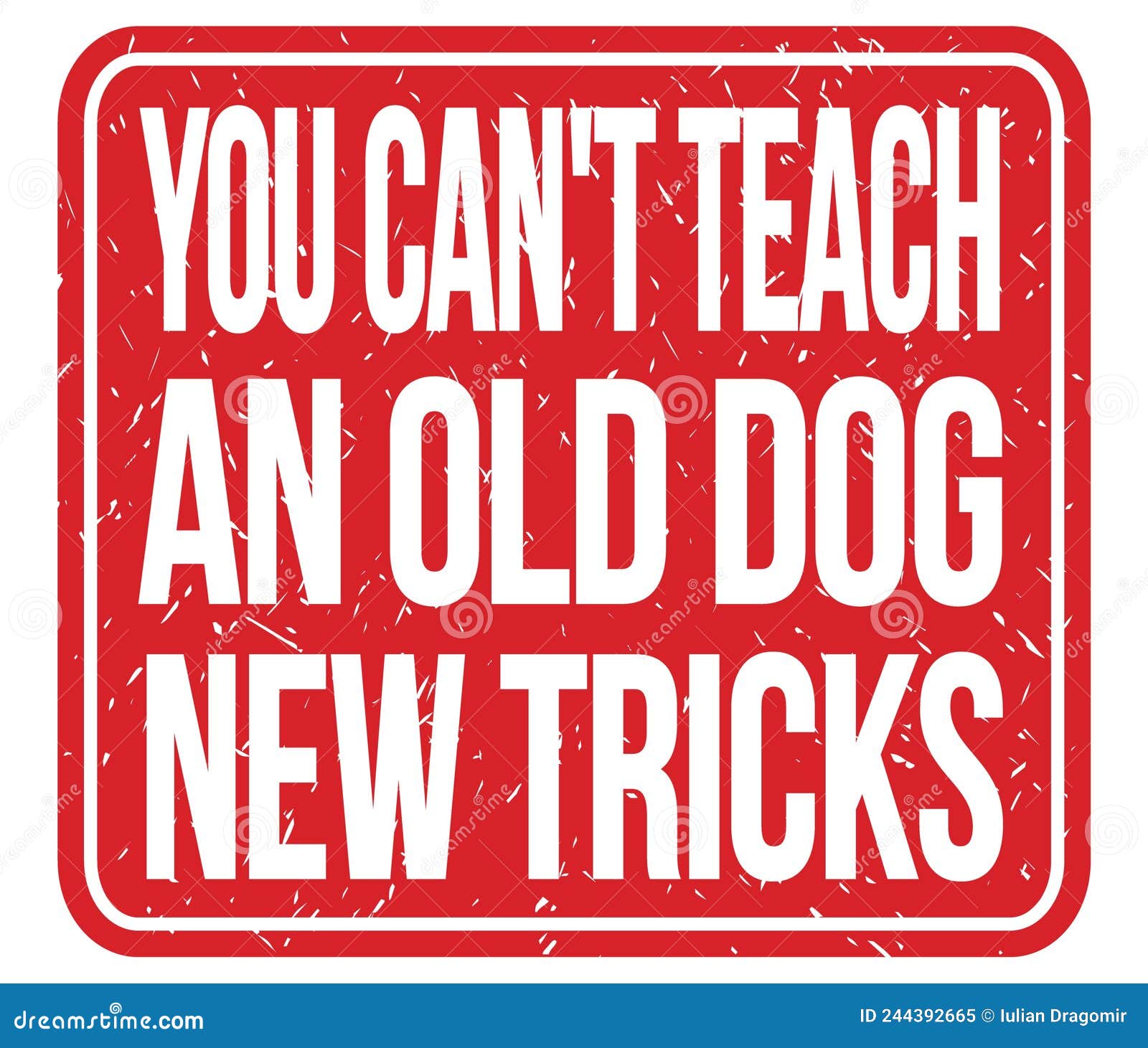 YOU CAN`T TEACH an OLD DOG NEW TRICKS, Words on Red Stamp Sign Stock ... YOU CAN`T TEACH an OLD DOG NEW TRICKS, Words on Red Stamp Sign Stock ...