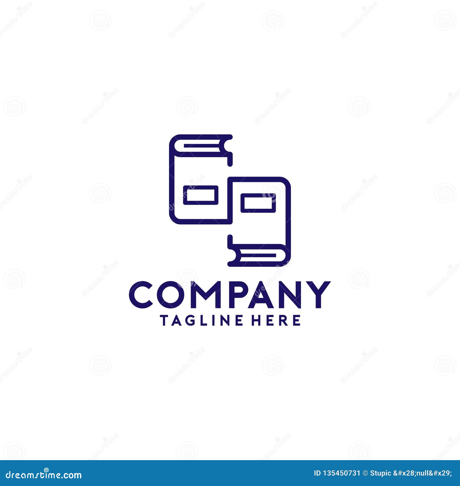 Creative and Colorful Book Logo Design Template Collection Stock ...