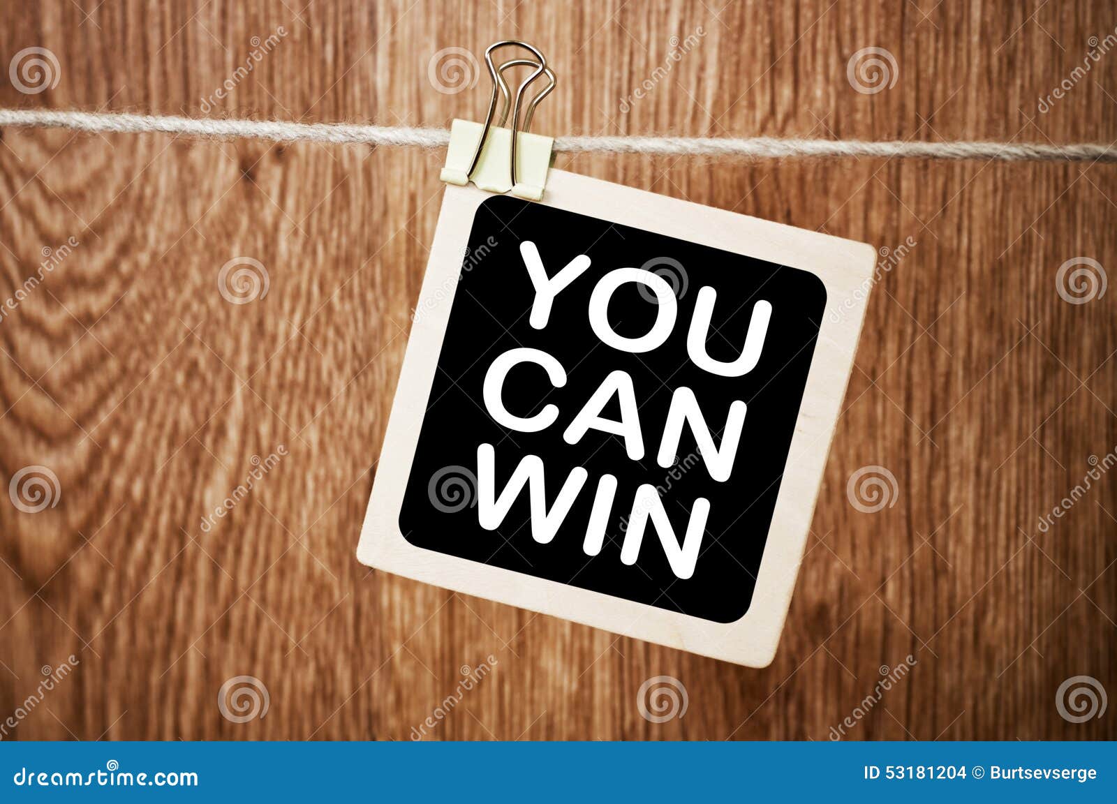 You Can Win stock photo. Image of optimism, text, goal - 53181204