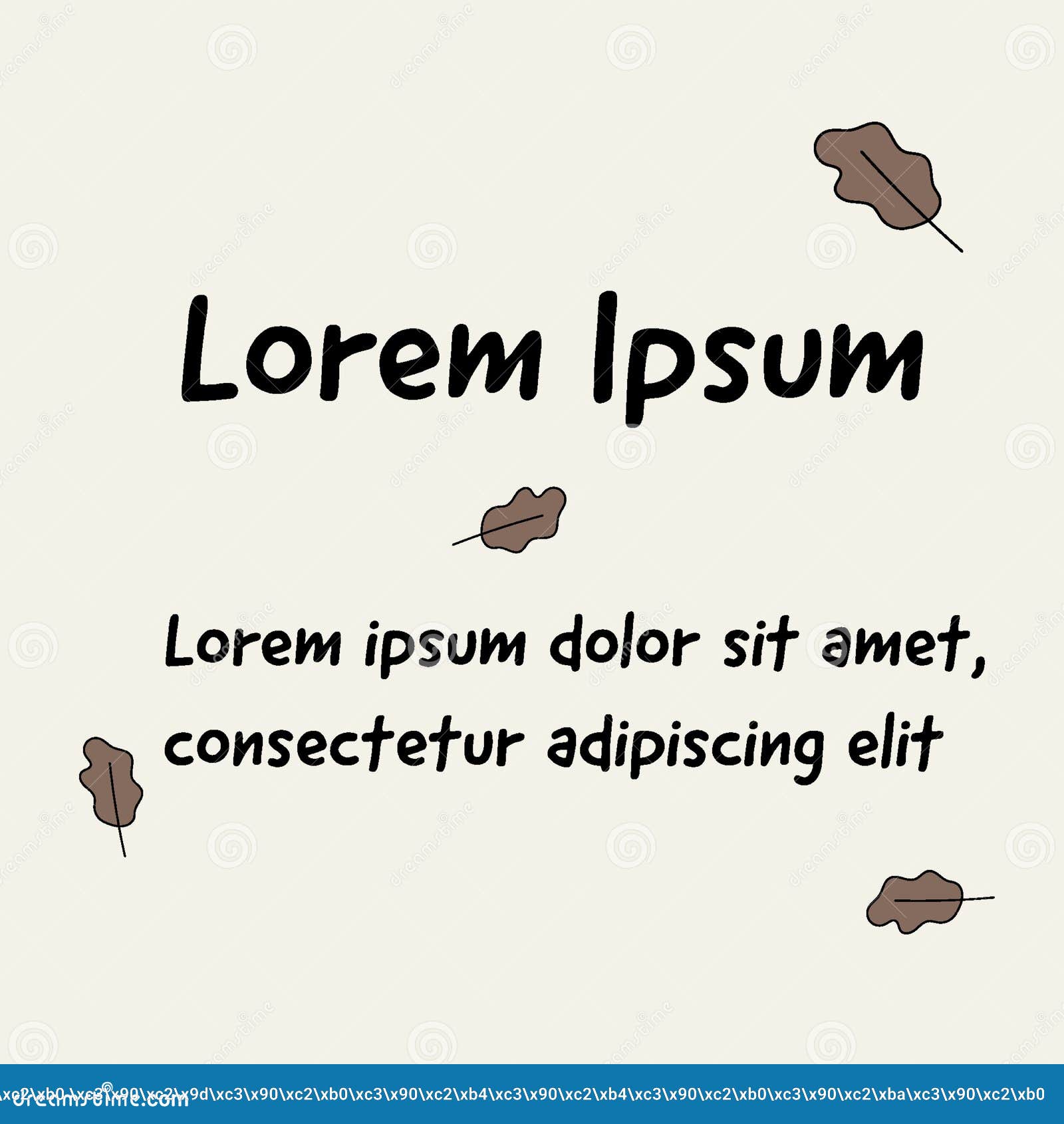 You Can Write the Text Poster with Text and Leaves Stock Vector ... You Can Write the Text Poster with Text and Leaves Stock Vector ...