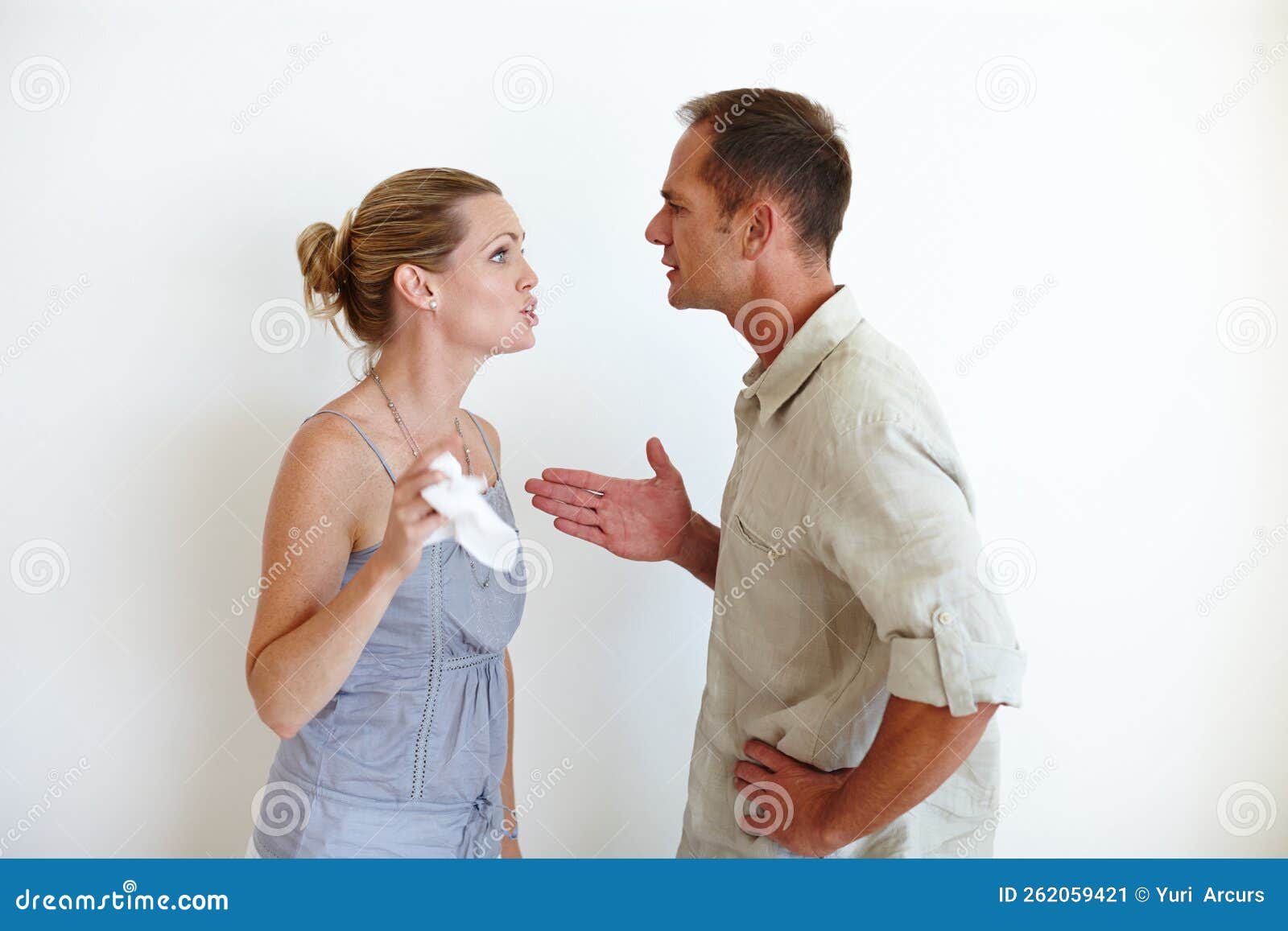 You Cant Make Up without a Break Up. a Frustrated Couple Arguing in a ...