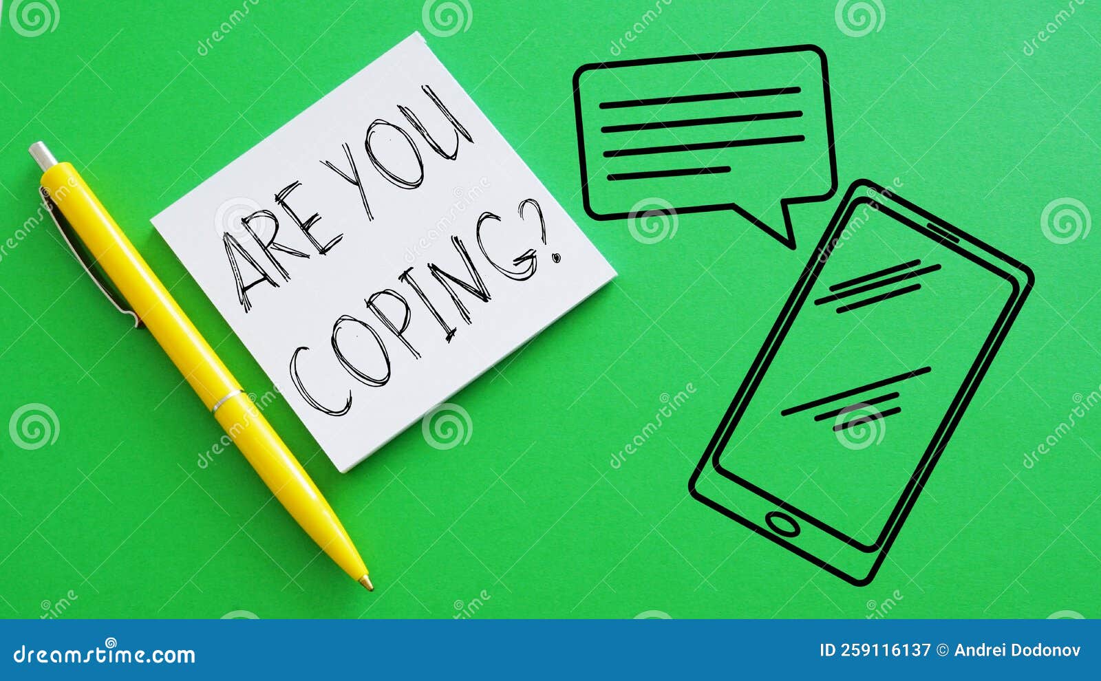 Are You Coping is Shown Using the Text Stock Image - Image of emotional ...