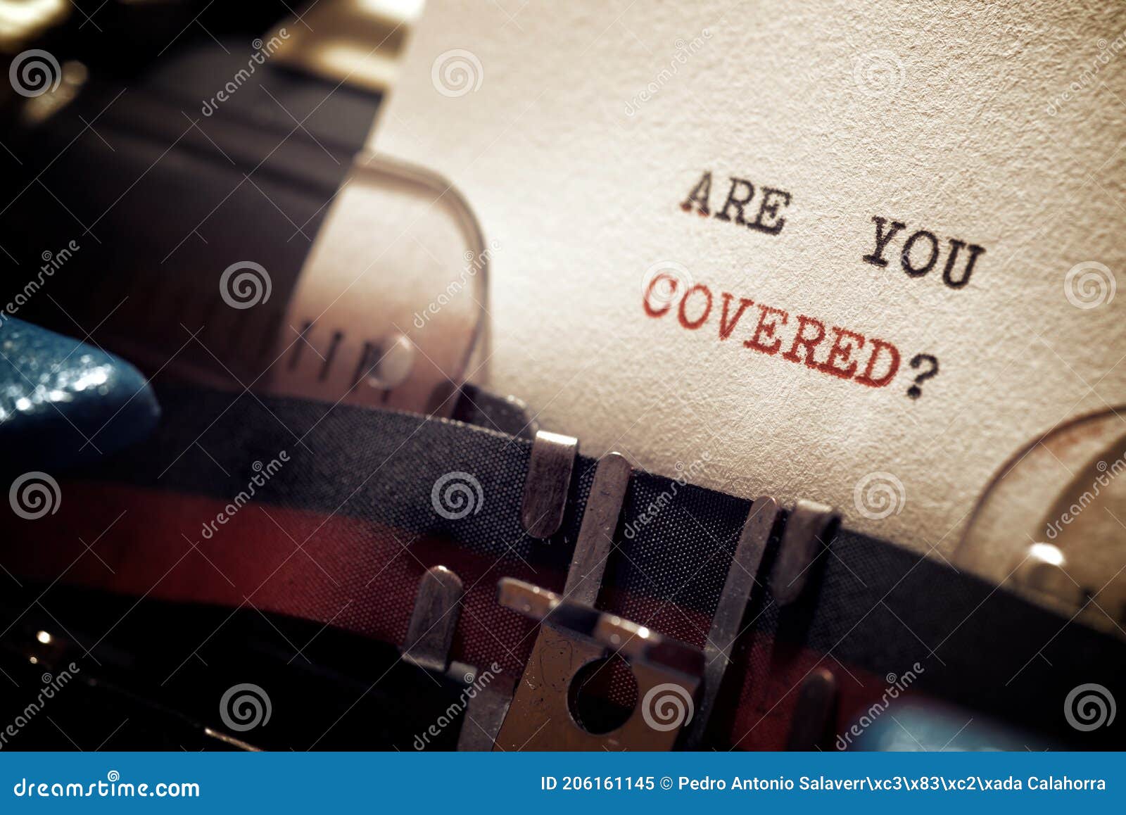 Are you covered question stock image. Image of message - 206161145