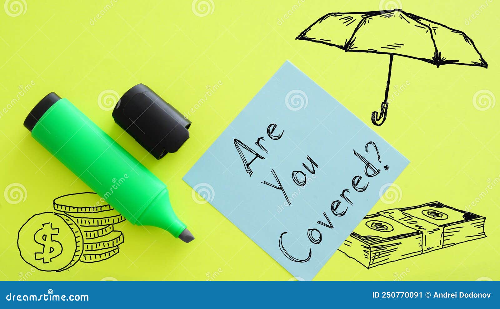 Are You Covered is Shown Using the Text Stock Image - Image of unsafe ...