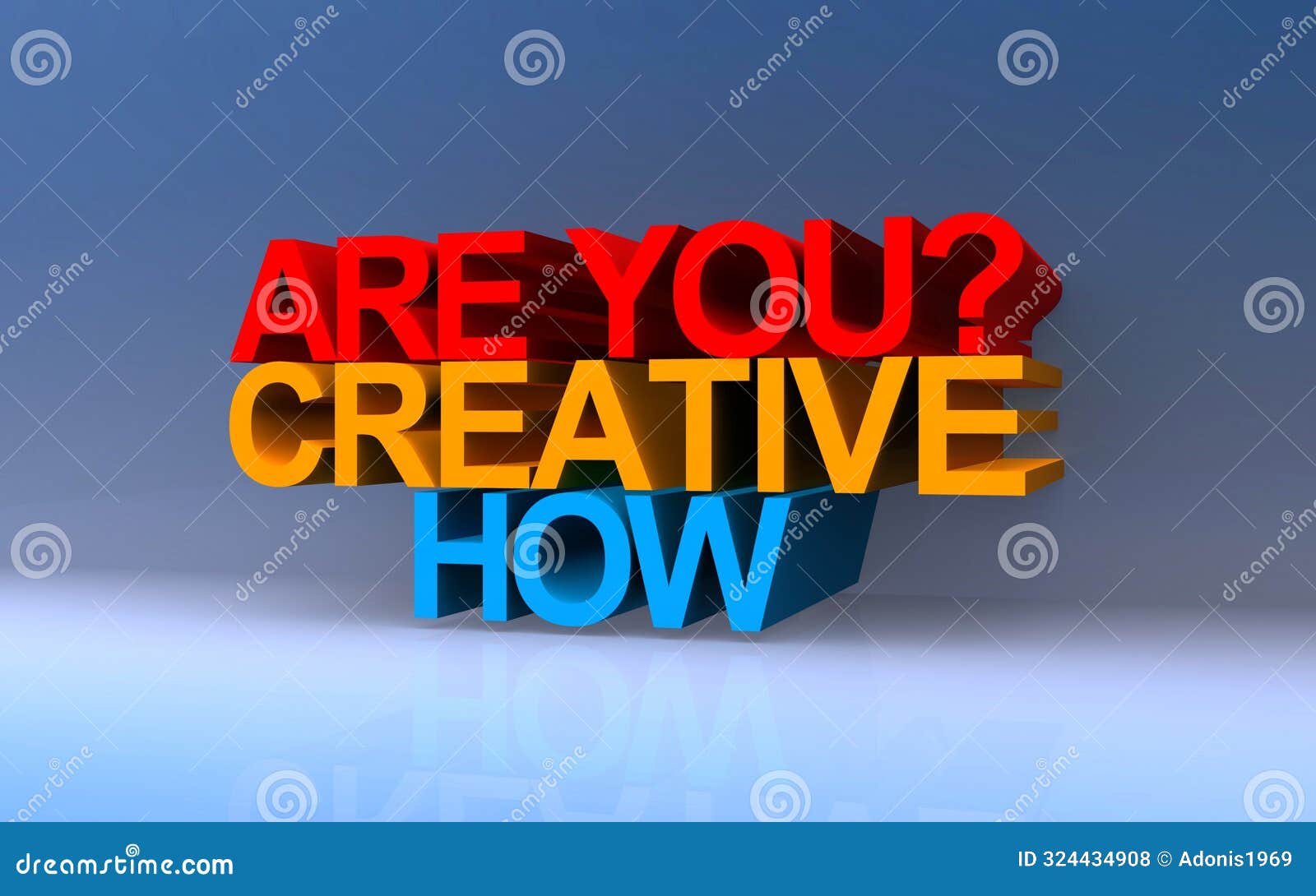 Are You Creative How on Blue Stock Photo - Image of think, growth ...