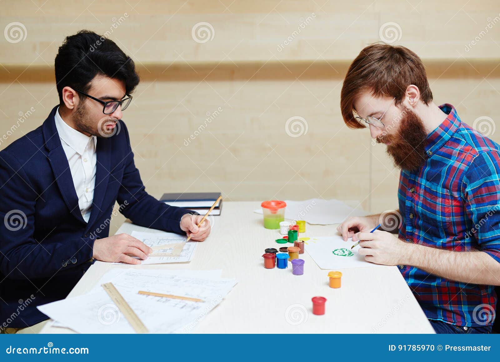 Are You Creative or Logical? Stock Photo - Image of engineer ...