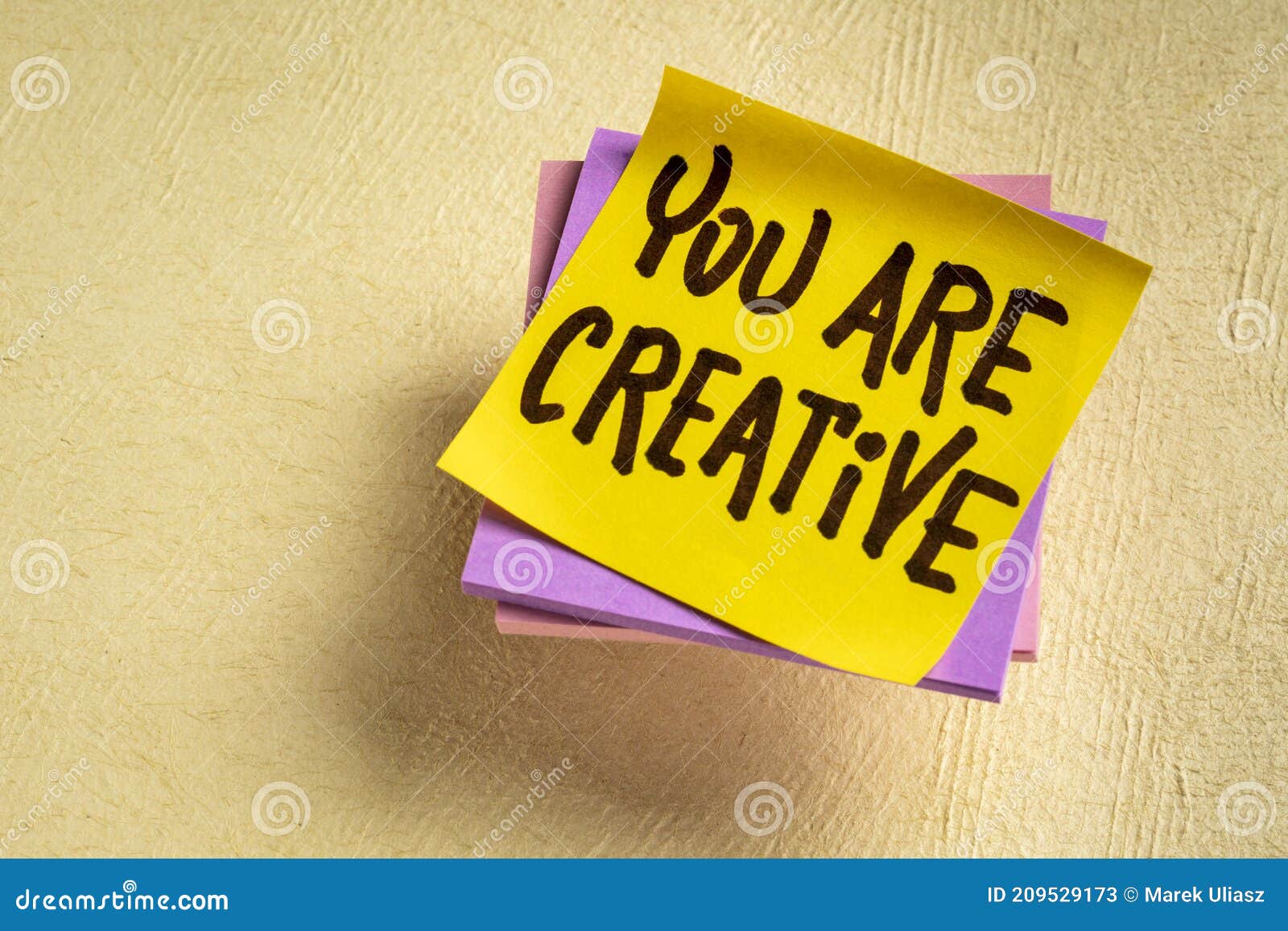 You are Creative Reminder Note Stock Image - Image of mindset, personal ...