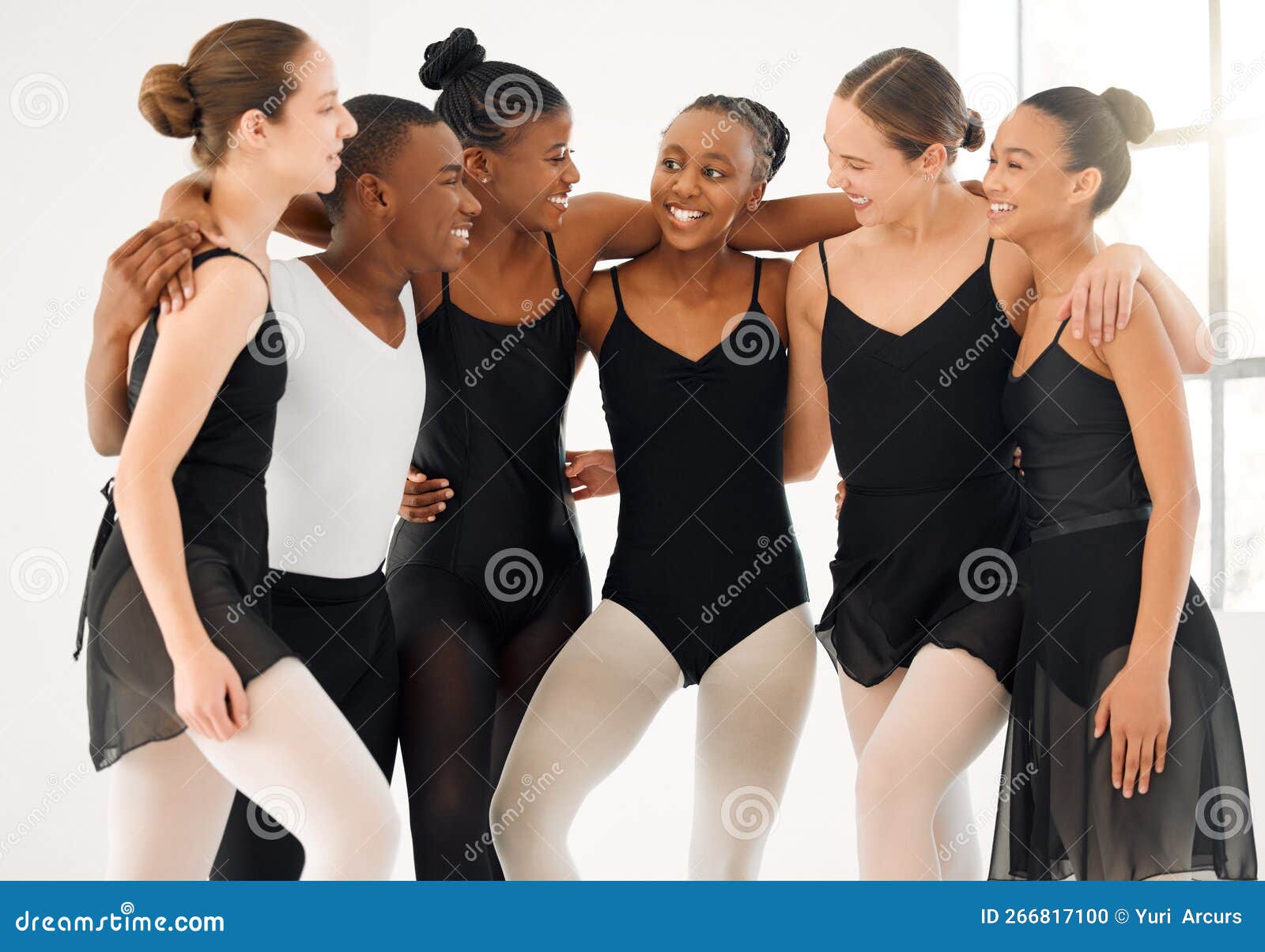 You Dance Dreams. a Group of Ballet Dancers Laughing Together. Stock ...