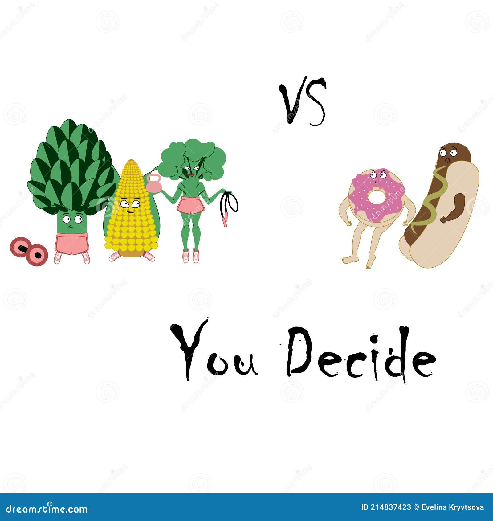 You decide stock vector. Illustration of donut, eating - 214837423