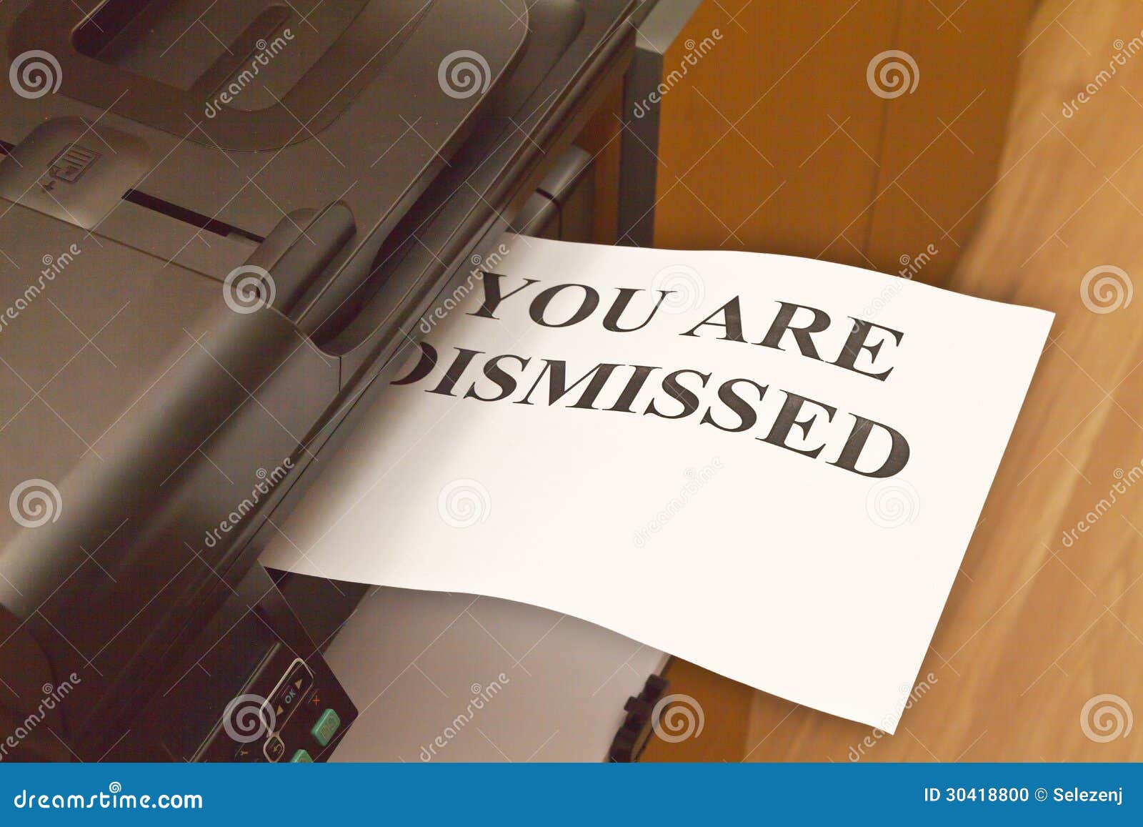 You are dismissed stock photo. Image of business, crisis - 30418800