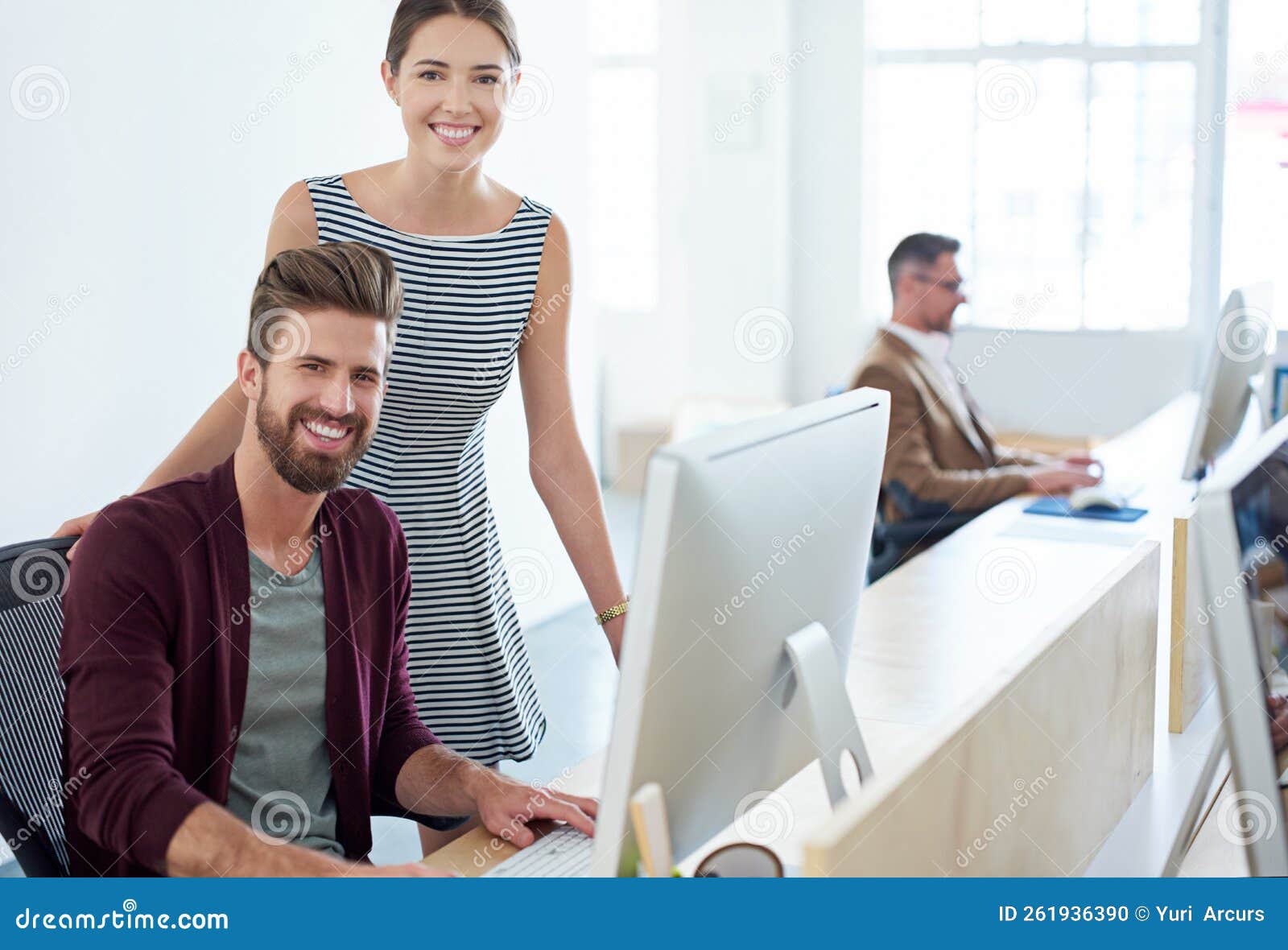 You Dream it. we Design it. Young Designers in the Workplace. Stock ...