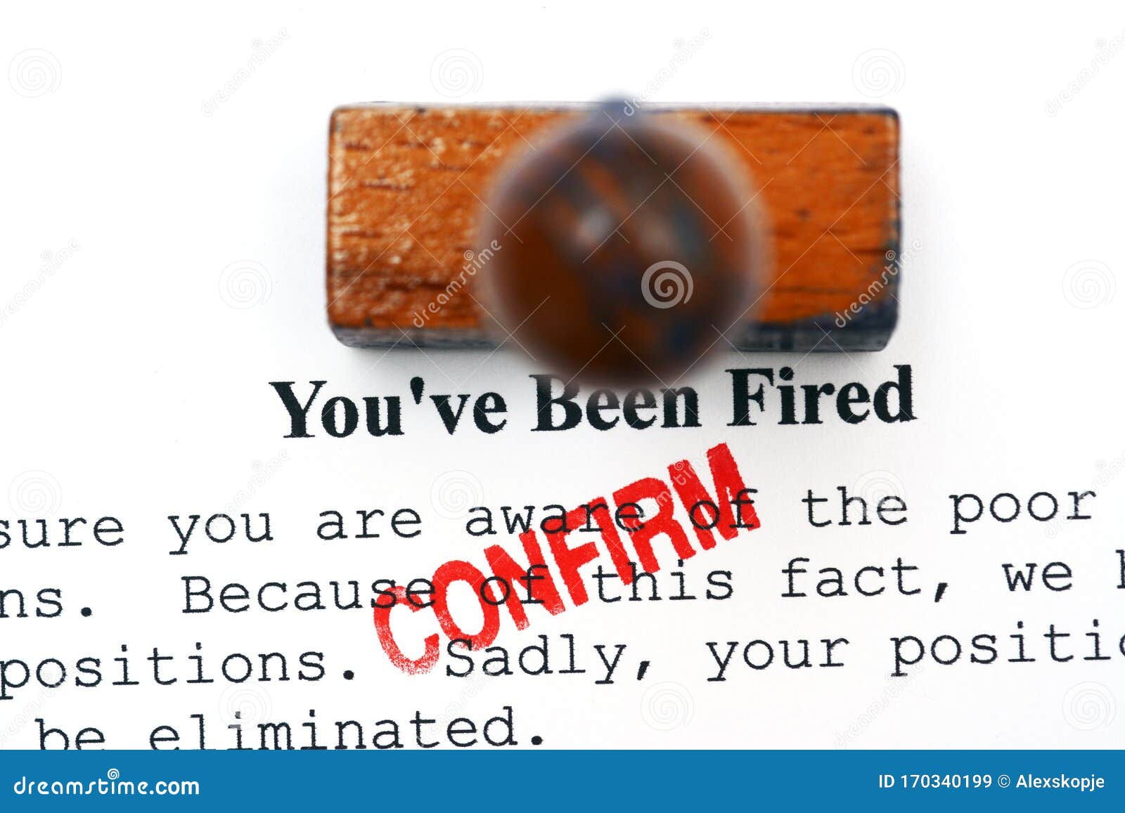 You are fired stock image. Image of employment, stress - 170340199