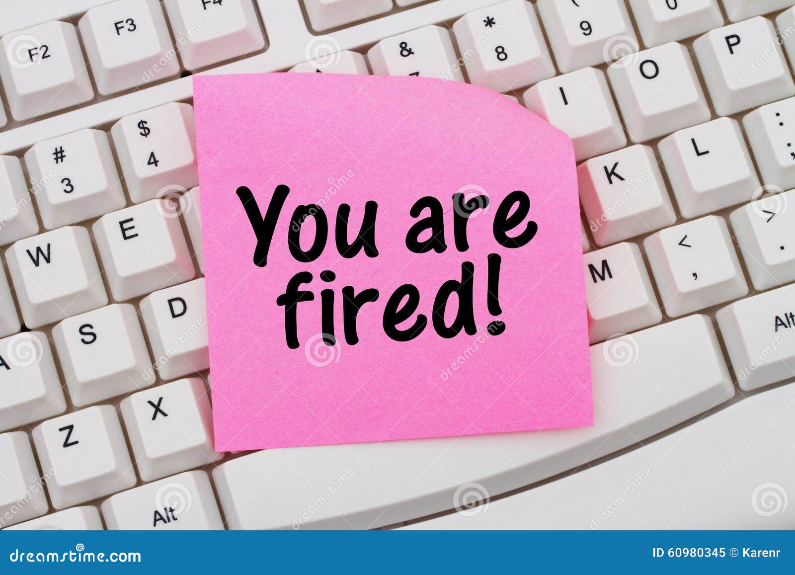 You are fired stock image. Image of unemployment, network - 60980345