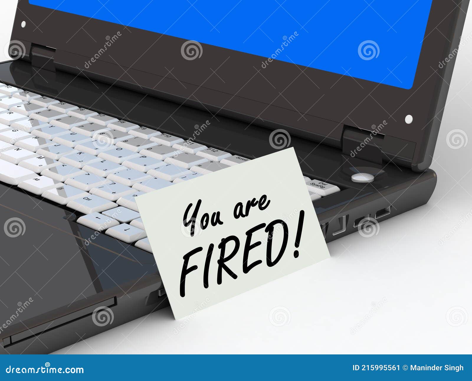 You are fired. stock image. Image of blackboard, service - 215995561