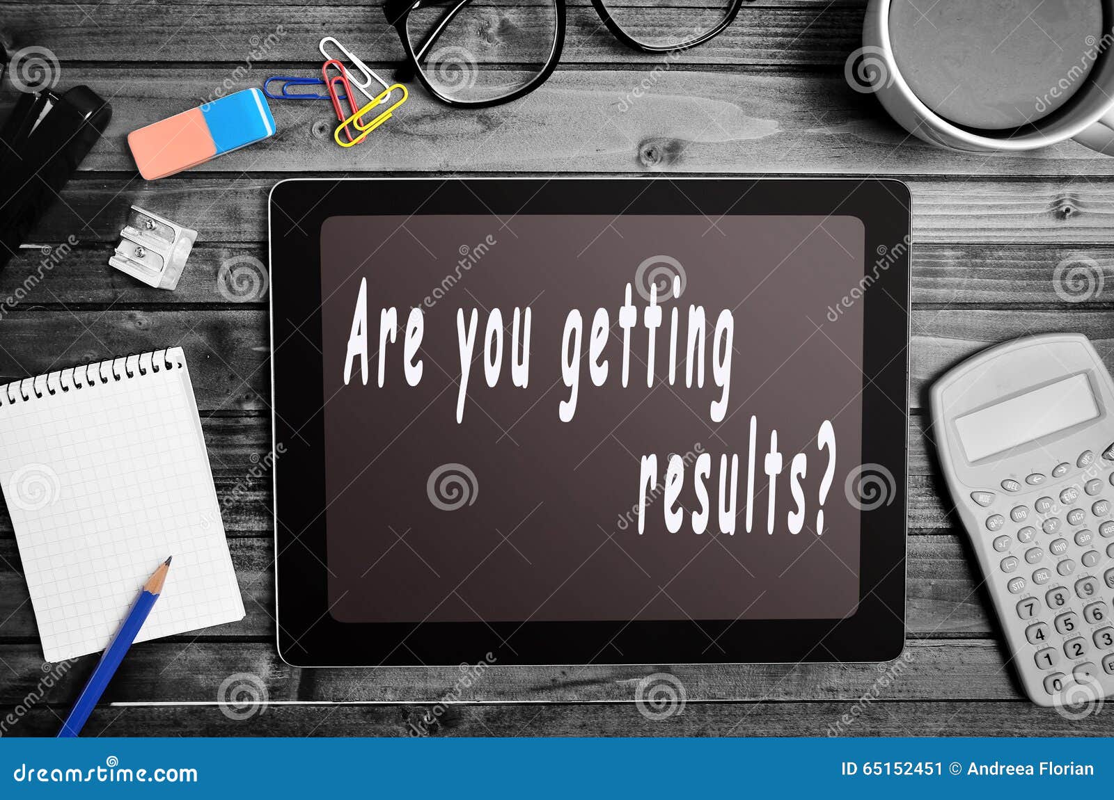 Are you getting results? stock image. Image of evaluate - 65152451