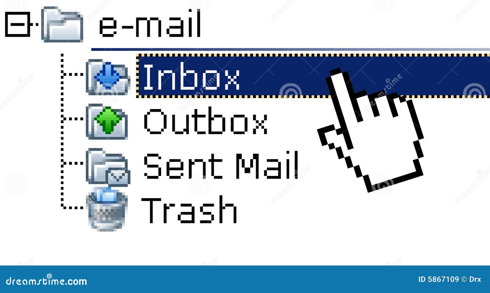 You got an email stock illustration. Illustration of mailbox - 5867109