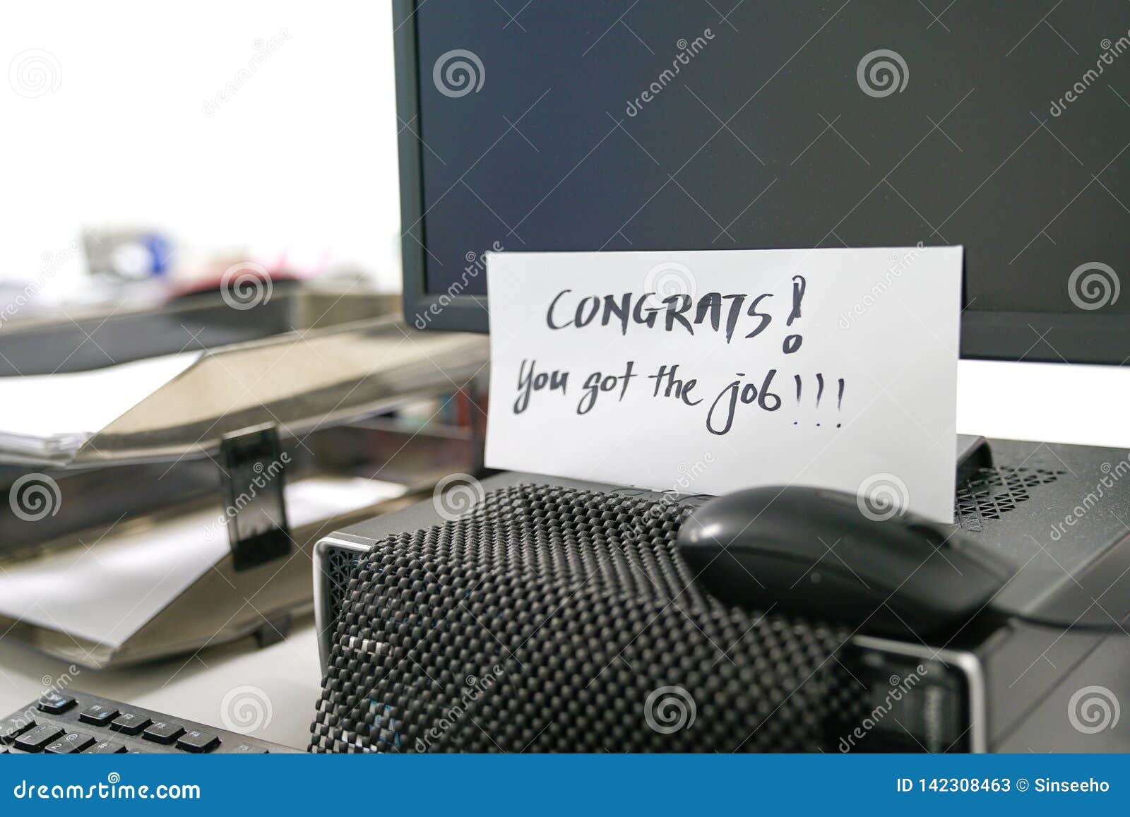 You Got The Job Words Written On Envelope Stock Image Image Of Hired Profession 142308463