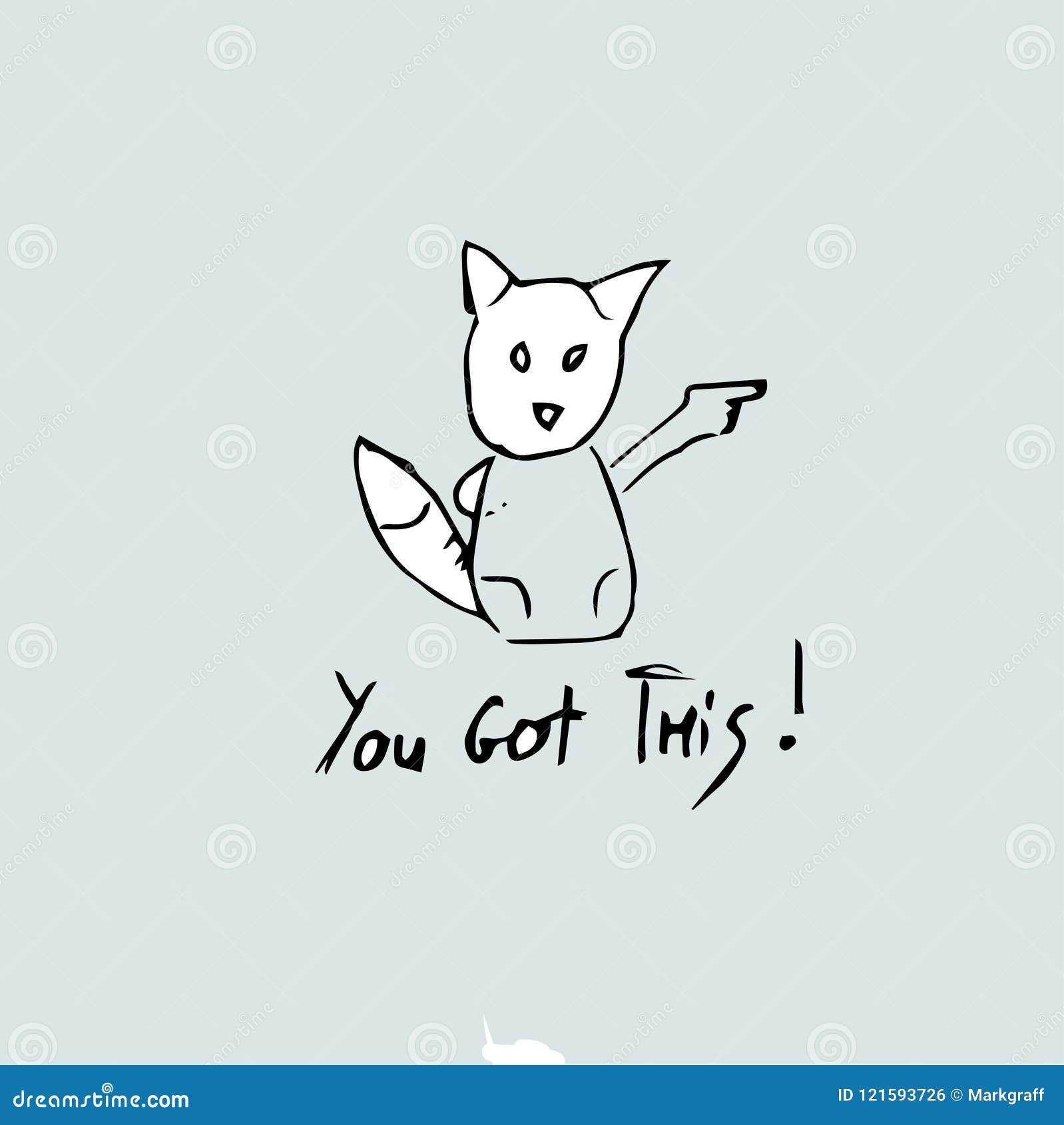 You Got this Text, Handwritten Stock Vector - Illustration of business ...