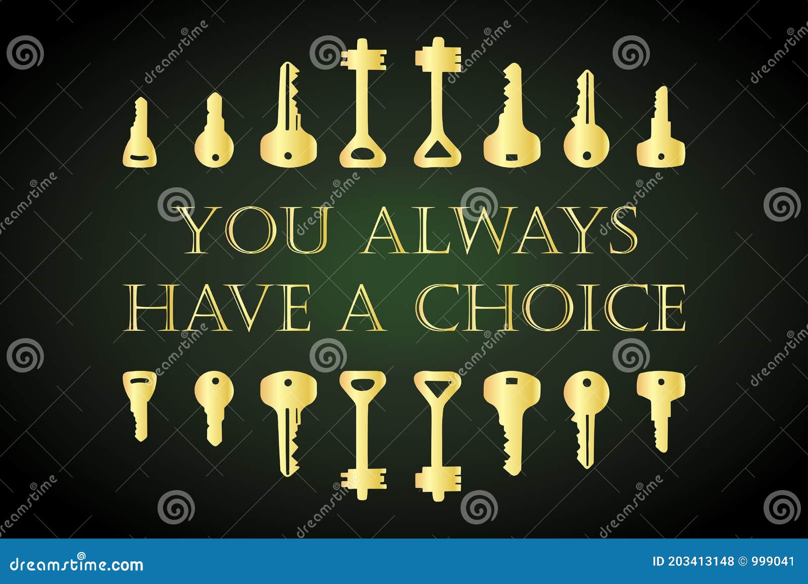 YOU always HAVE a CHOICE. Vector Stock Illustration Eps10 Stock Vector ...