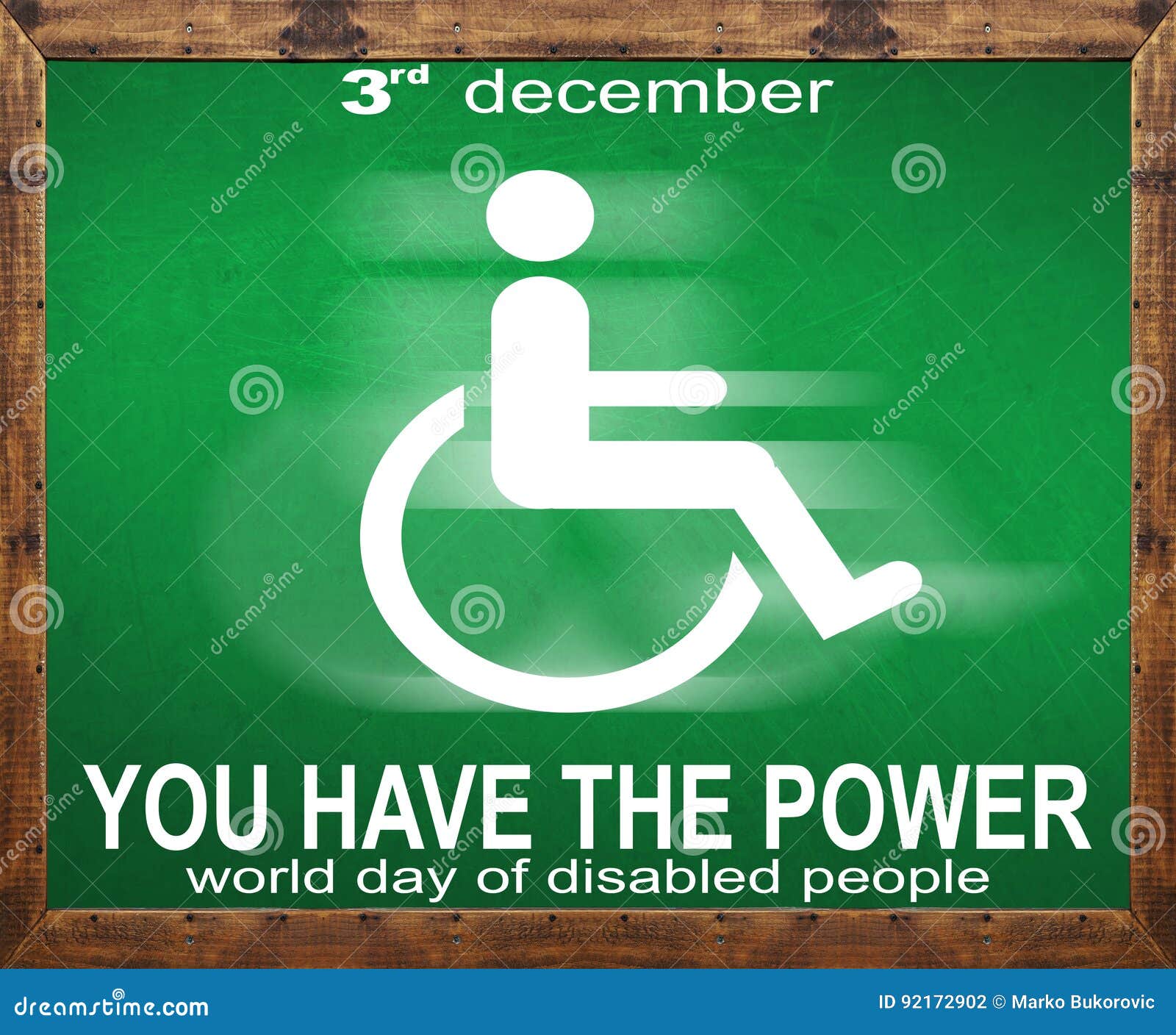 You Have the Power Written on Green Blackboard Stock Illustration ...