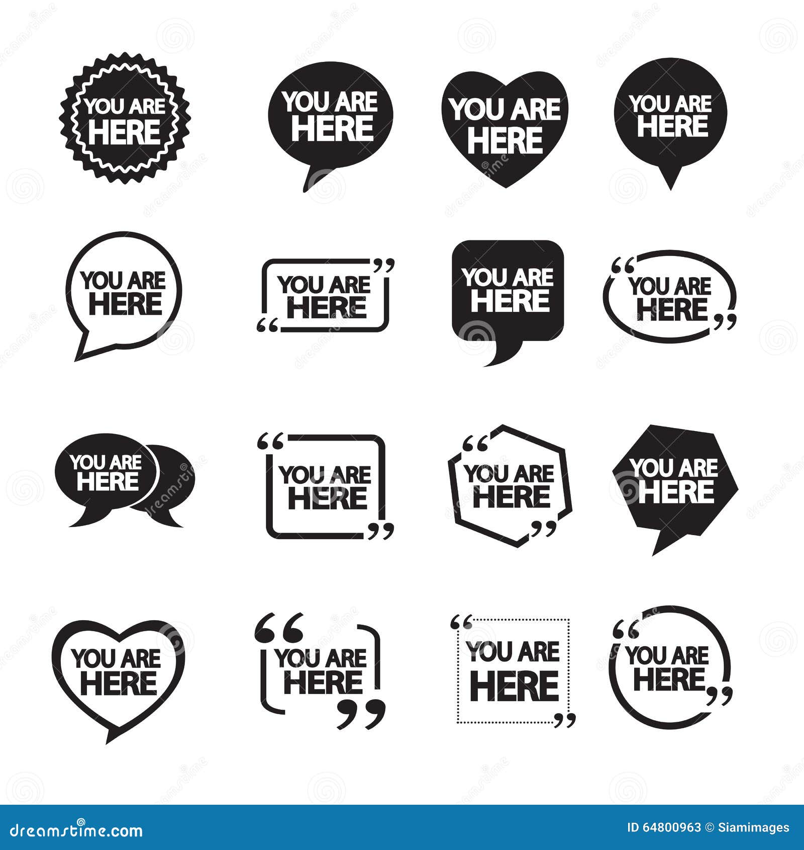 You Are Here Icon. Map Pointer Icons. Marker Location Icon With You Are ...