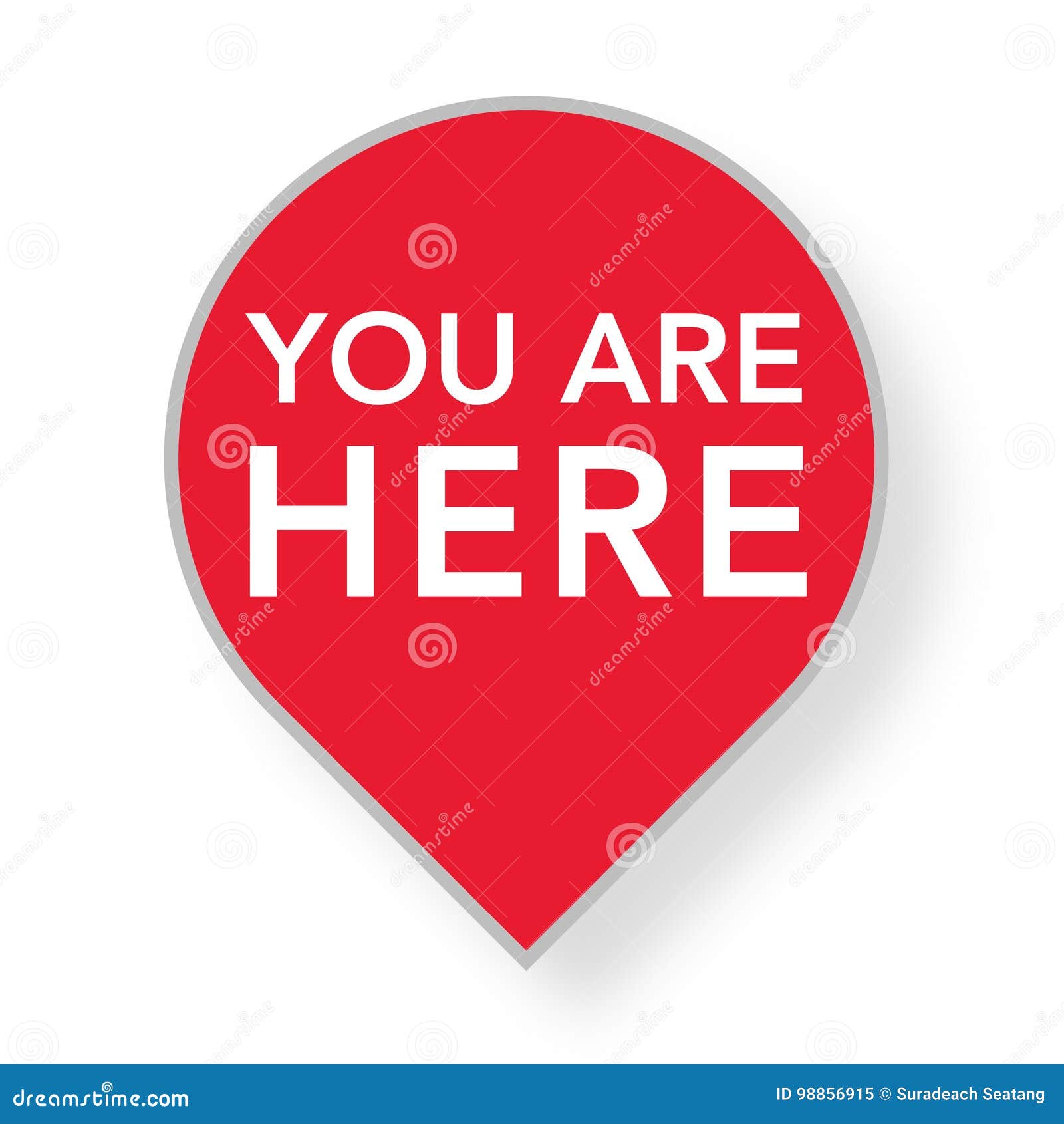 You are here map pointer stock illustration. Illustration of mark ...