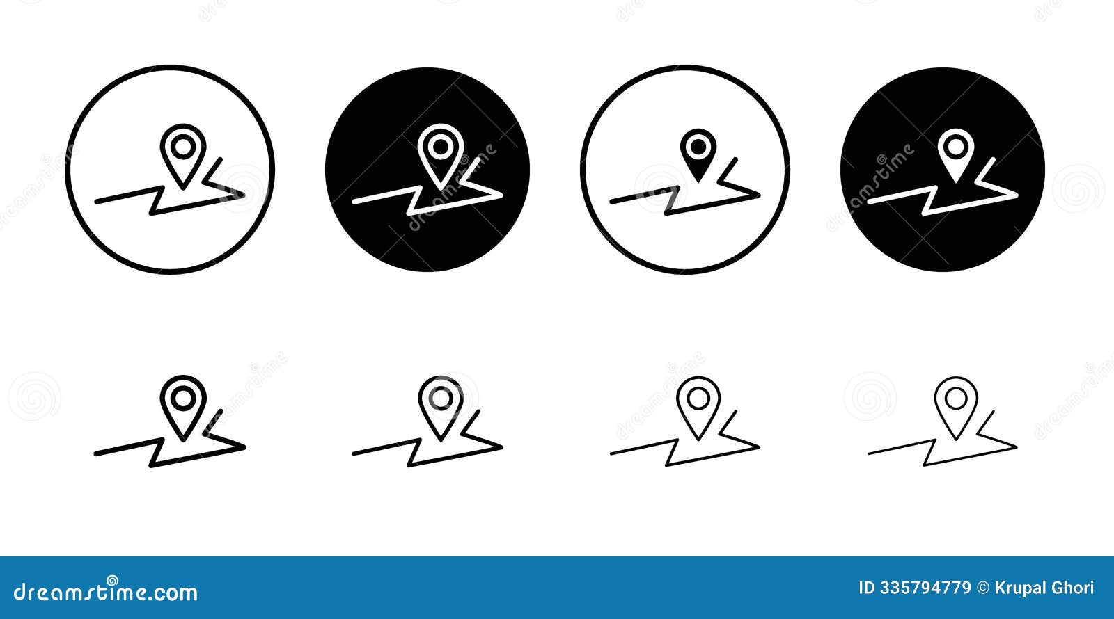 You Are Here Map Pointer - Vector Illustration - Isolated On White ...