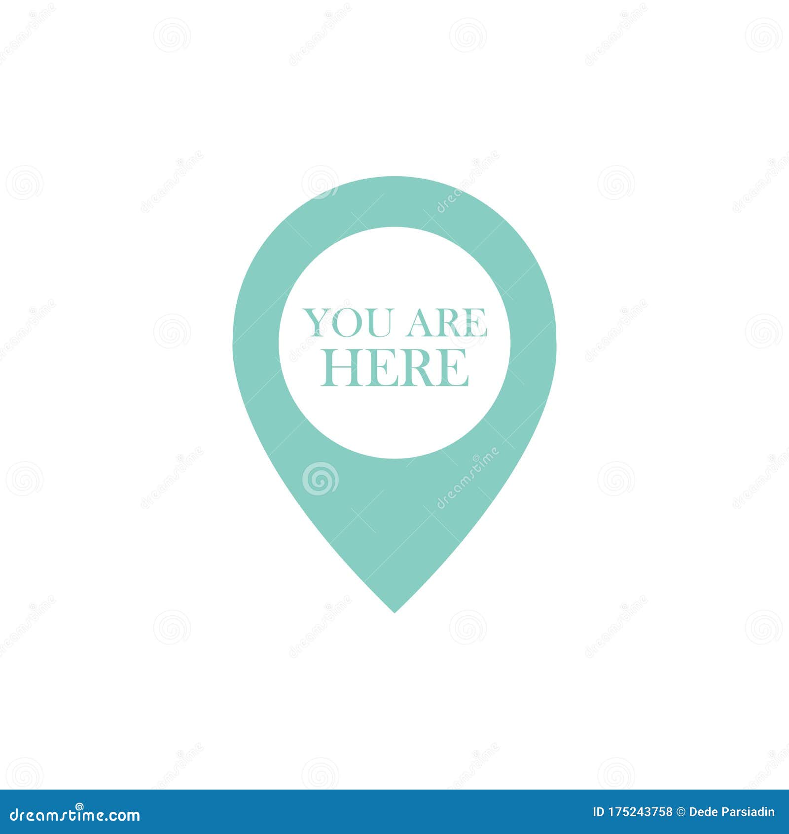 You are Here Sign Icon. Info Map Pointer with Your Location Stock ...