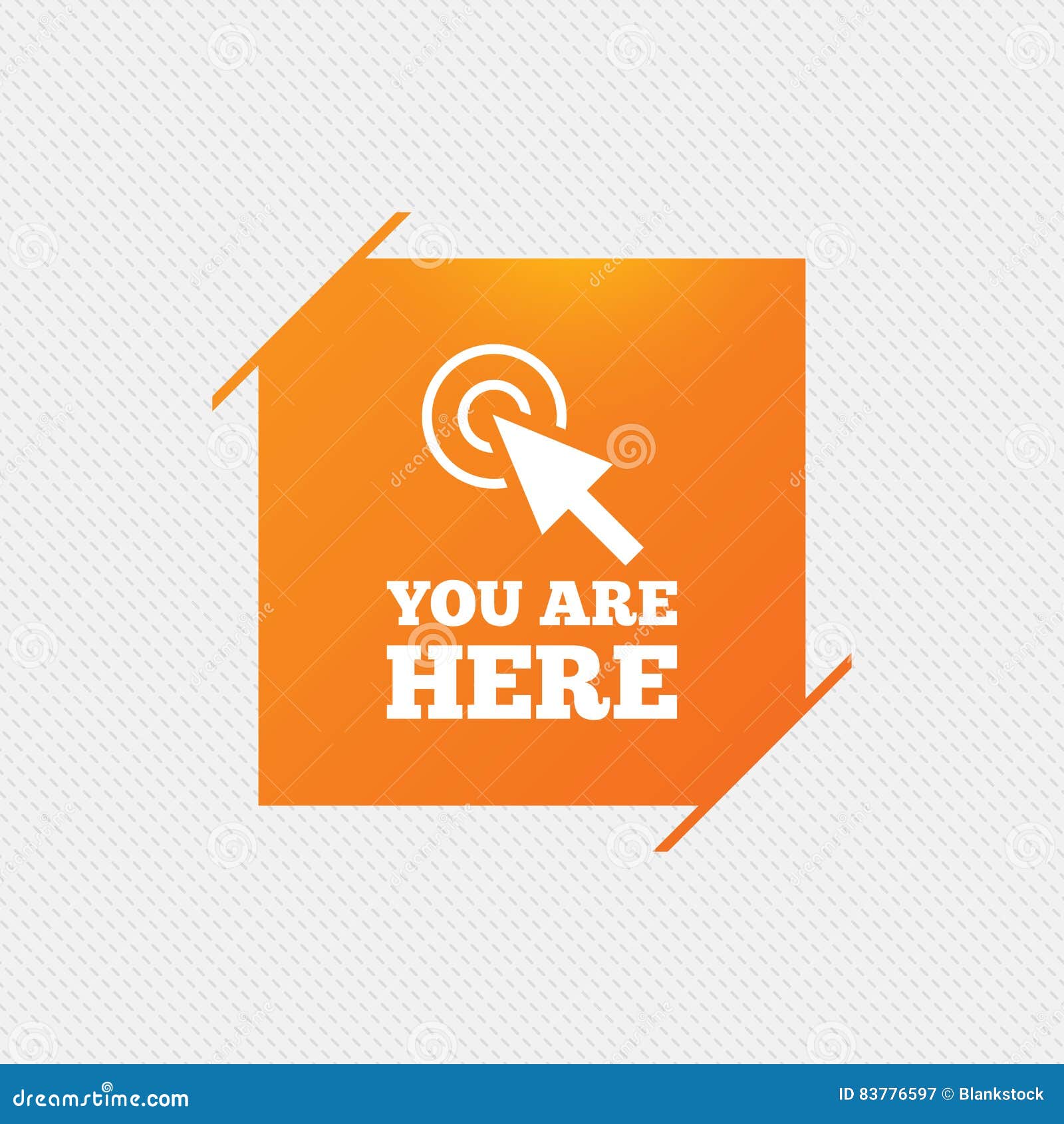 You are Here Sign Icon. Info Speech Bubble. Stock Vector - Illustration ...