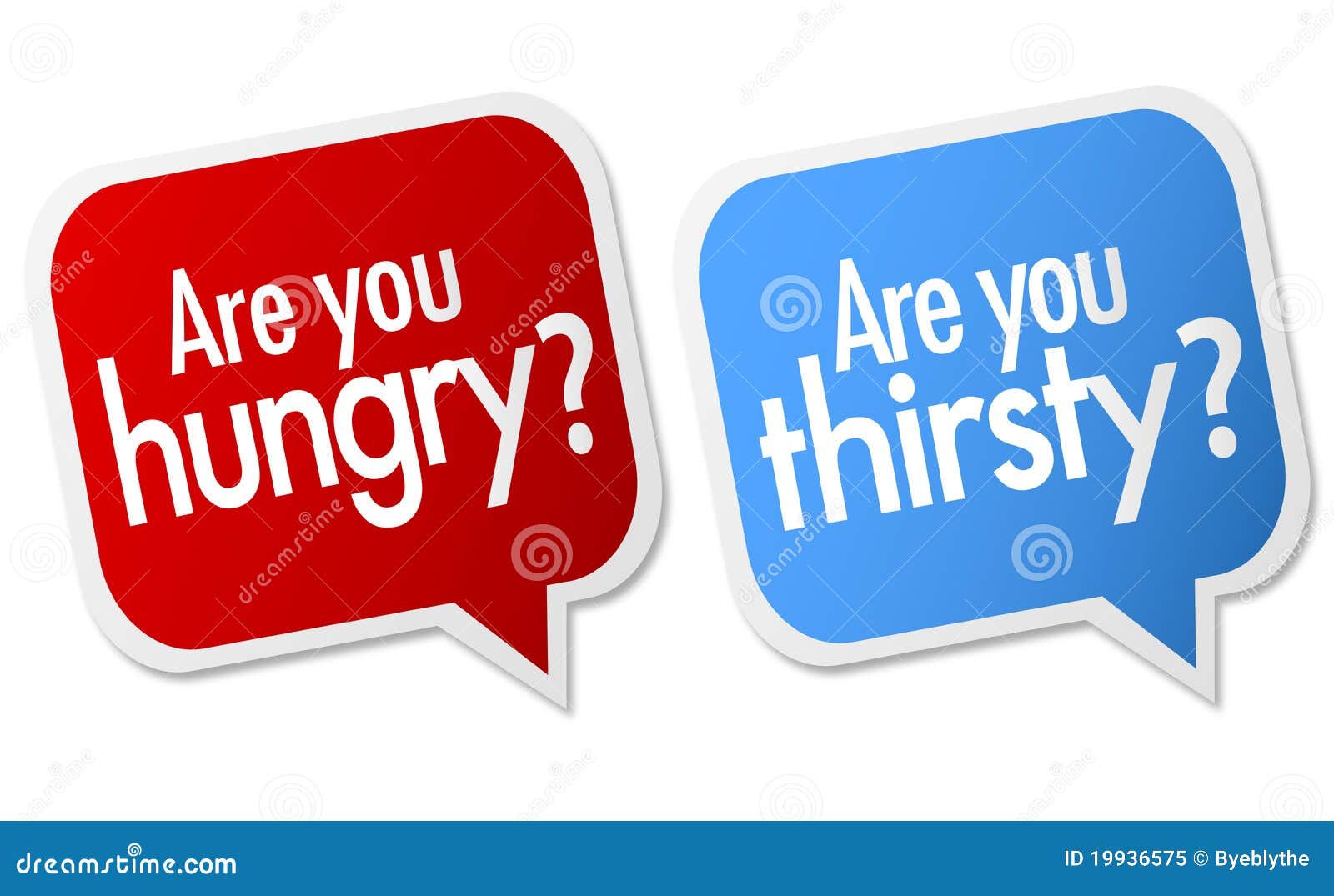 Are You Hungry And Thirsty? Royalty Free Stock Photo - Image: 19936575