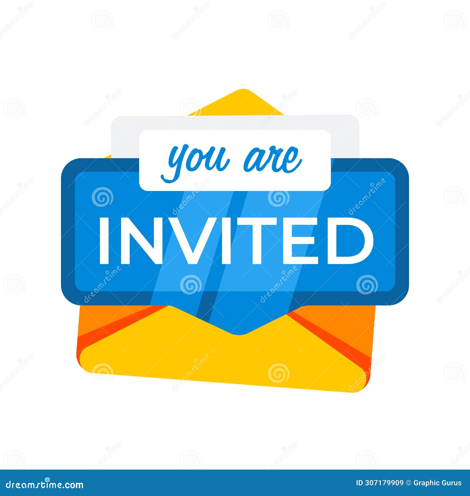 You are Invited Envelope Letter. Vector Illustration Stock Vector ...