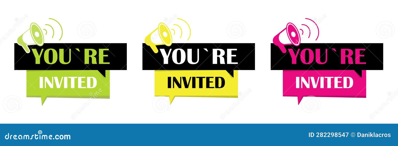 You are Invited. Modern Meeting Invitation Icon Stock Vector ...