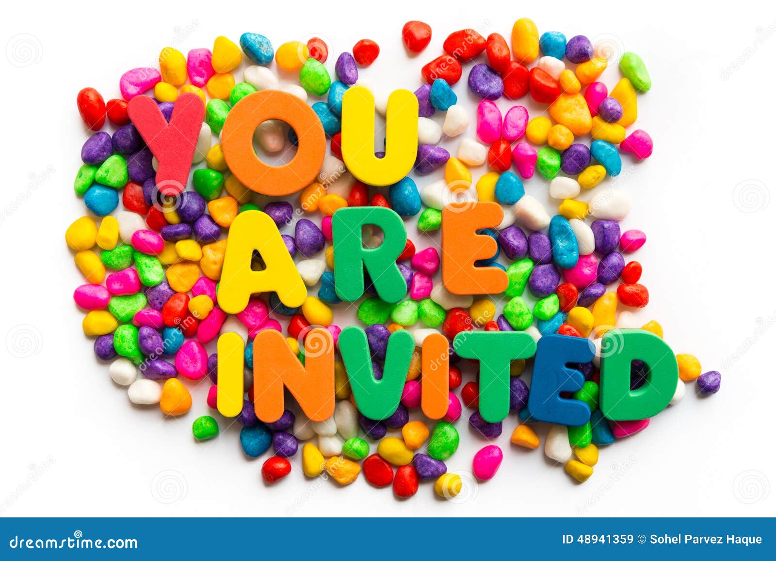 You are invited stock illustration. Illustration of text - 48941359