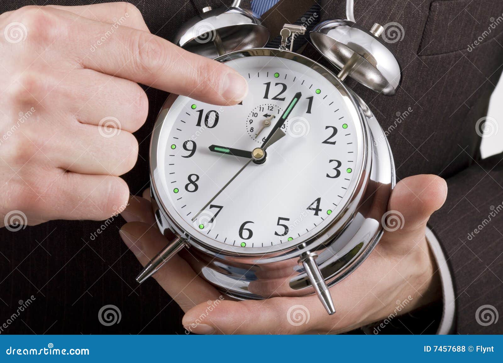 You are late! stock photo. Image of suit, silver, bossy - 7457688