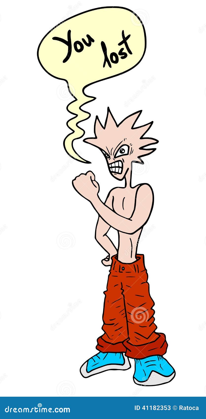 You lost stock vector. Illustration of creative, fight - 41182353