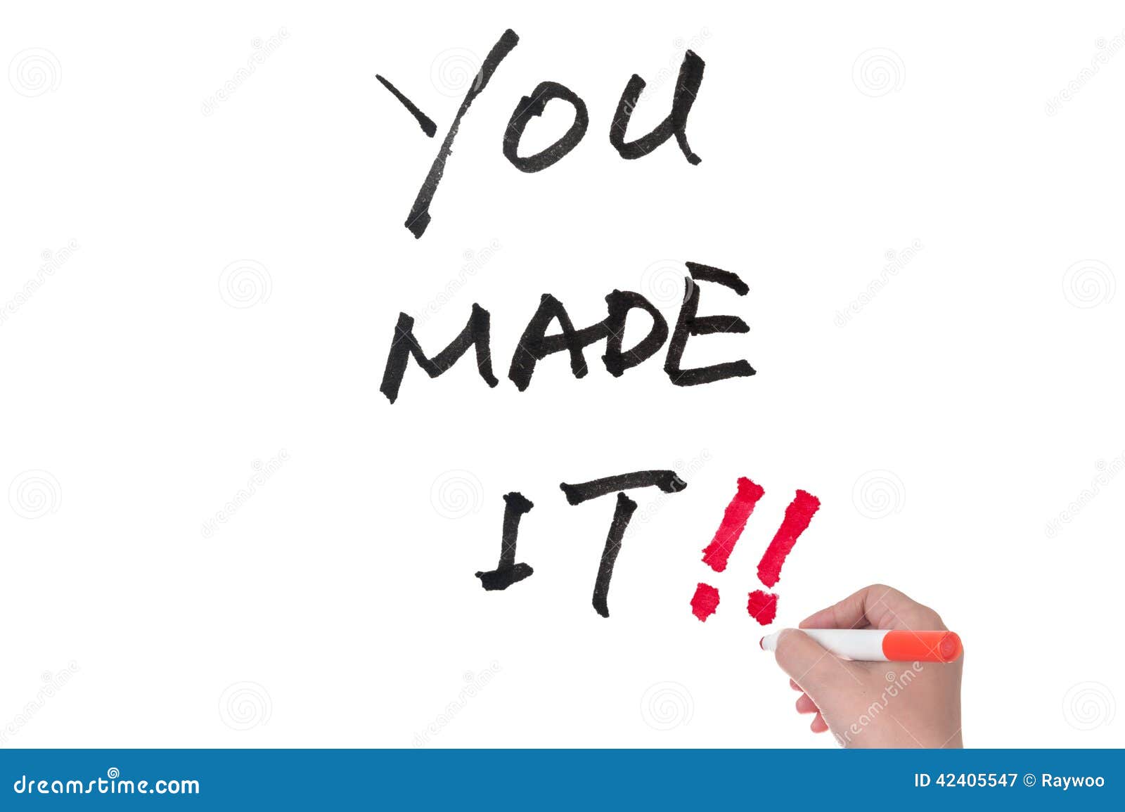 You made it stock image. Image of isolated, ovation, finish - 42405547