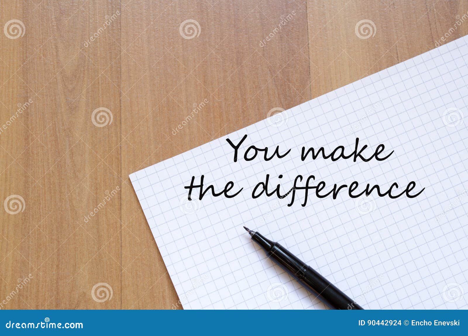 You Make the Difference Concept Stock Photo - Image of business ...