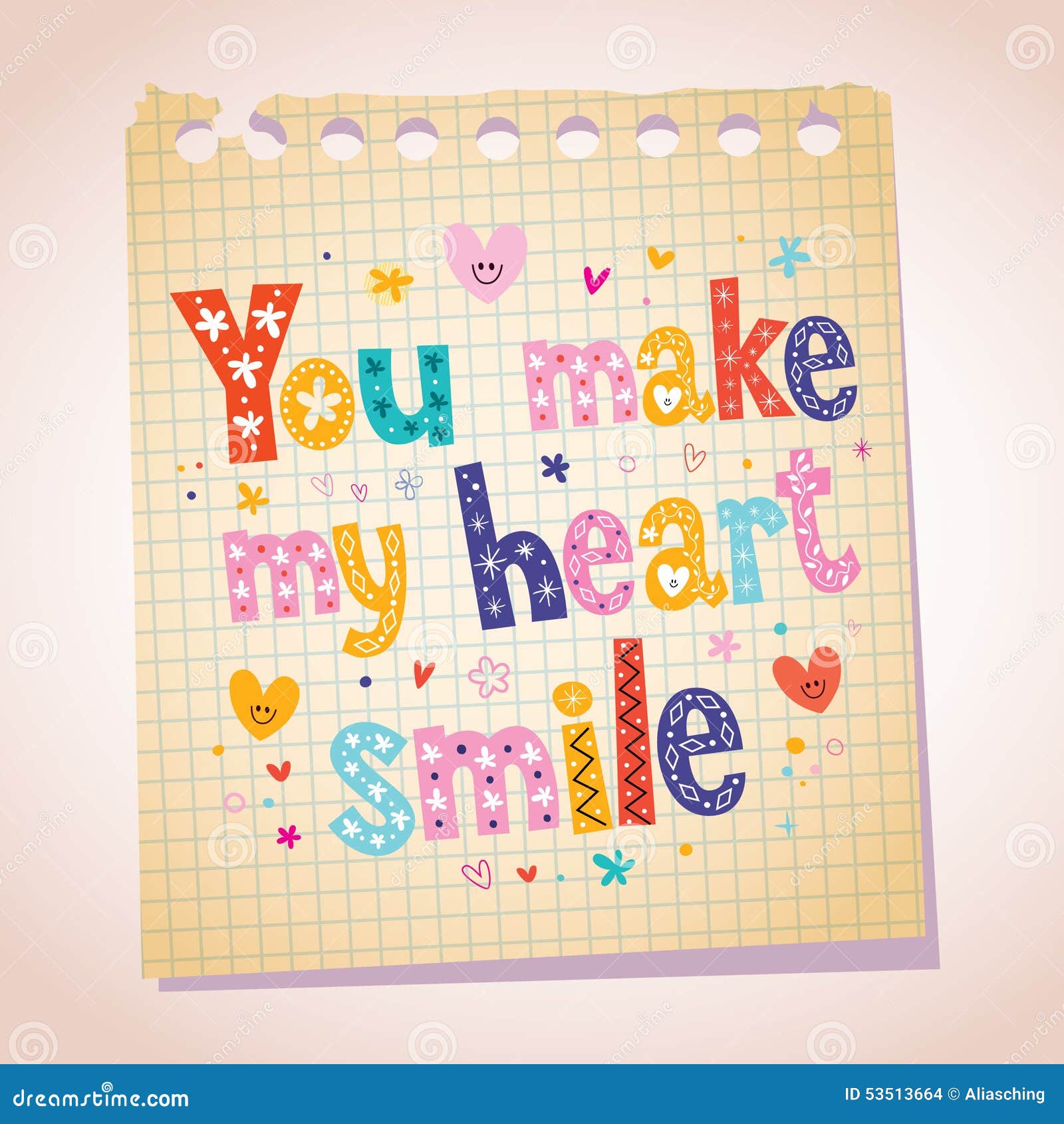 Heart With Smile On Face. Cute Line Doodle Icon. Smiling Heart Love ...