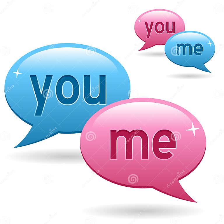 You & Me Chat Logo stock vector. Illustration of community - 24368465