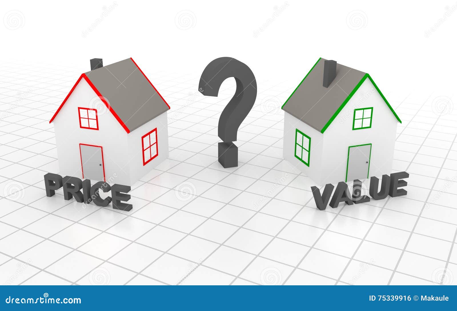 You Must Choose: Price or Value. Stock Illustration - Illustration of ...