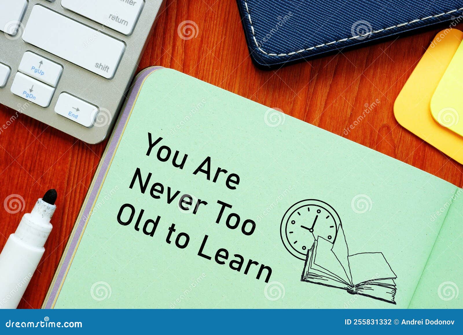 You are Never Too Old To Learn is Shown Using the Text Stock Photo ...