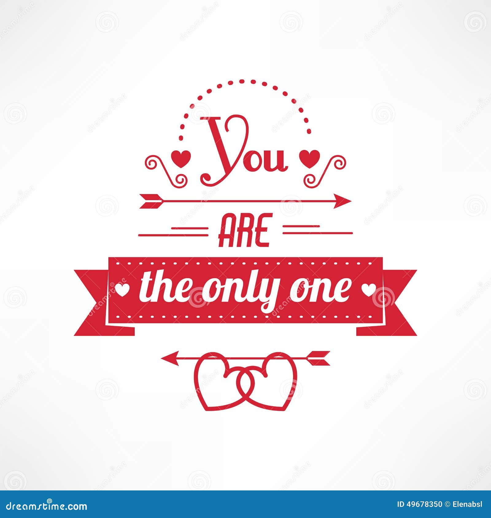 You are the only one stock vector. Illustration of celebration - 49678350