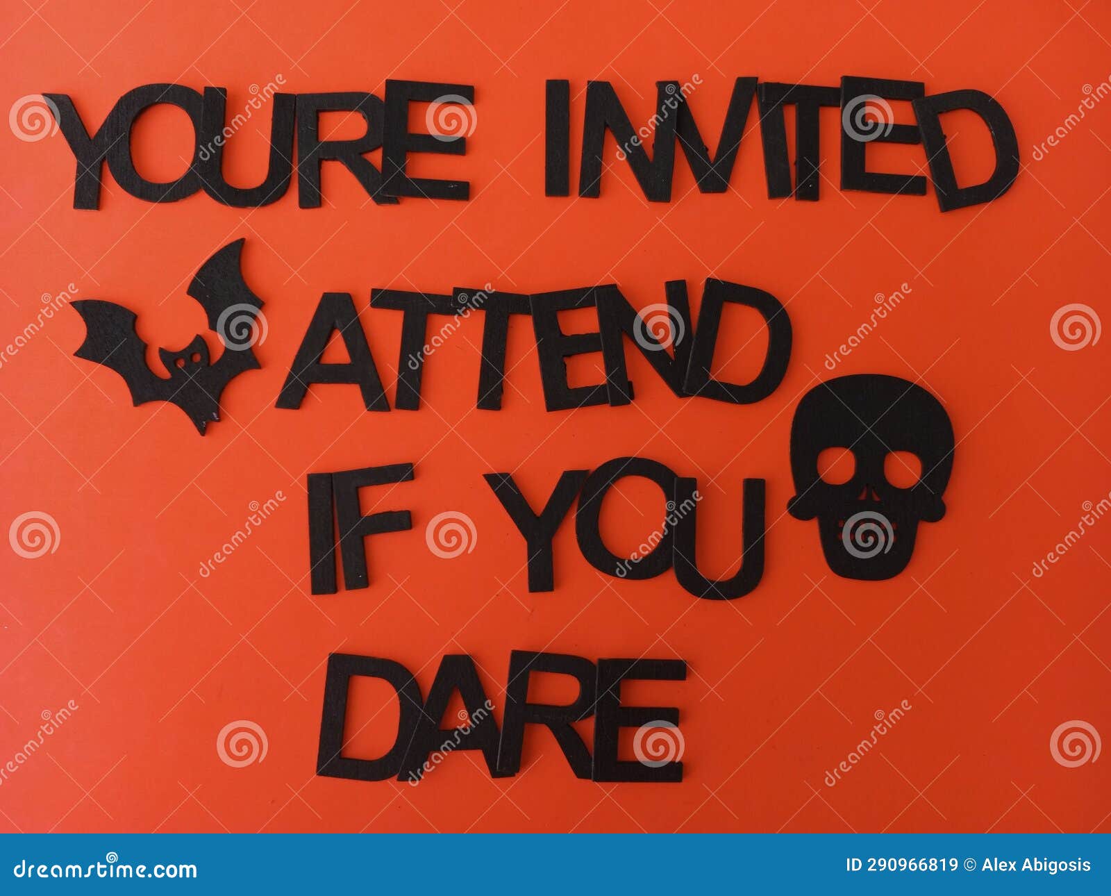 You Re Invited Attend If You Dare Stock Image - Image of join, signage ...