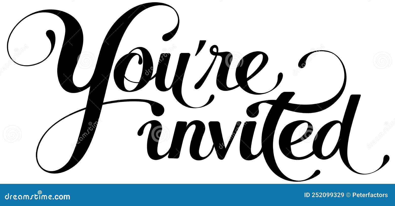 You`re Invited-2 - Custom Calligraphy Text Stock Vector - Illustration ... You`re Invited-2 - Custom Calligraphy Text Stock Vector - Illustration ...