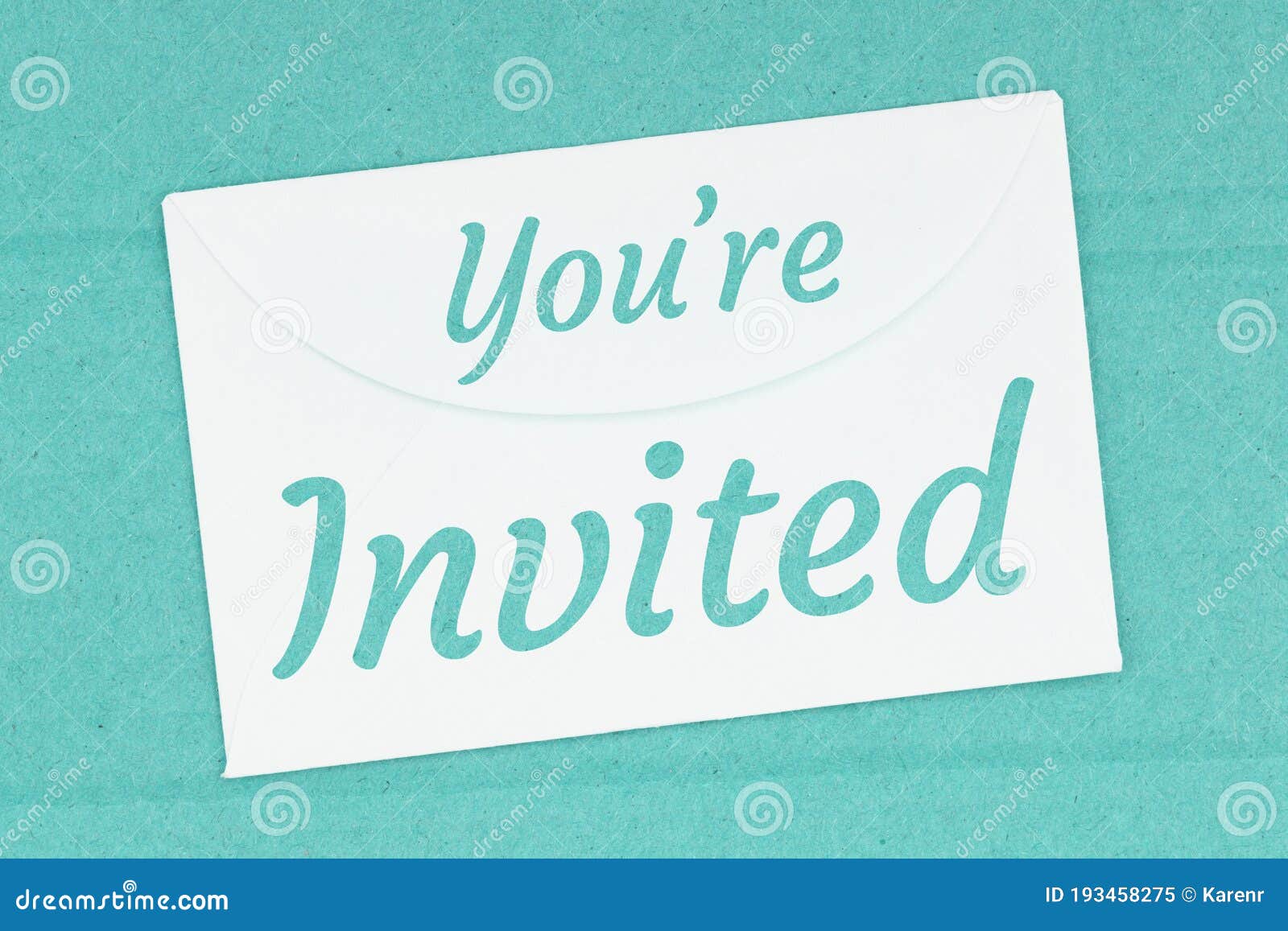 Youâ€™re Invited Word Message on White Envelope Stock Image - Image of ...